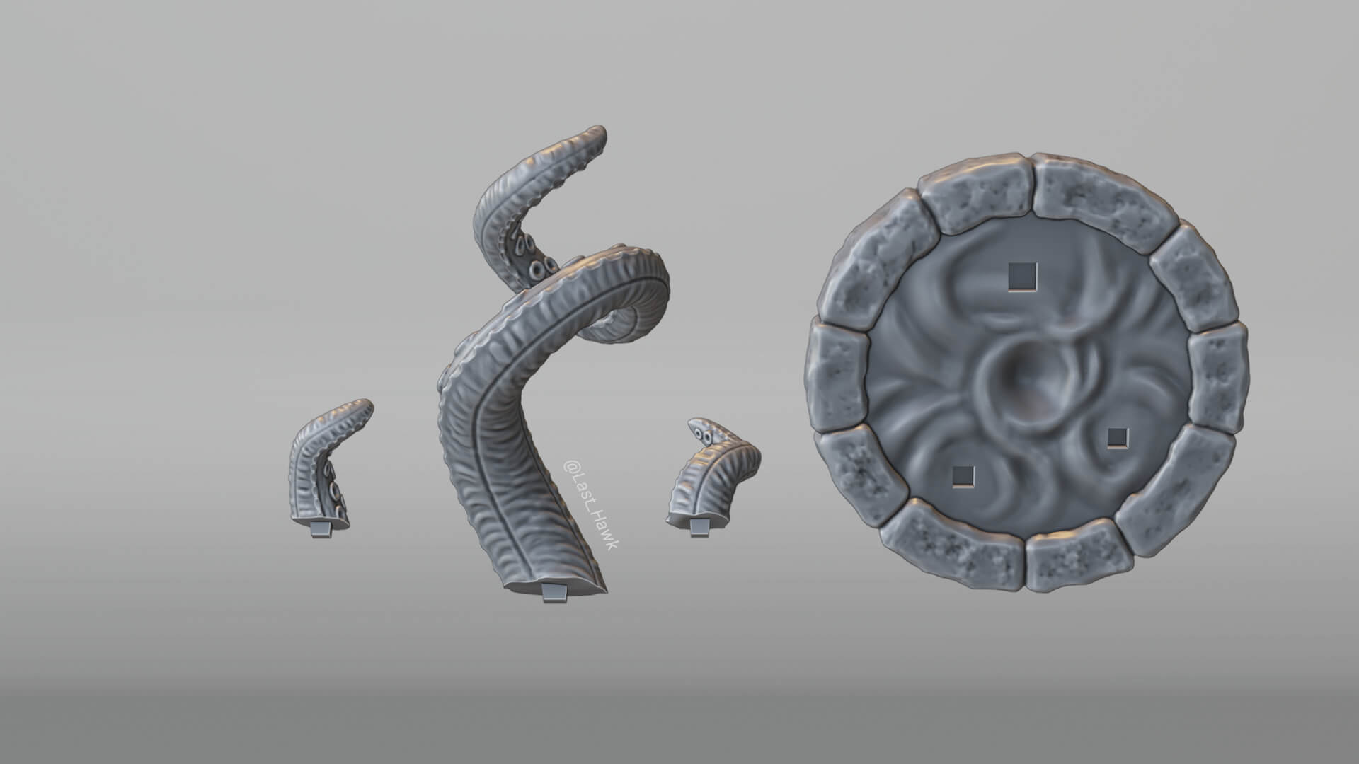 Cthulhu Pen Holder - 3D Print Model by Last_Hawk