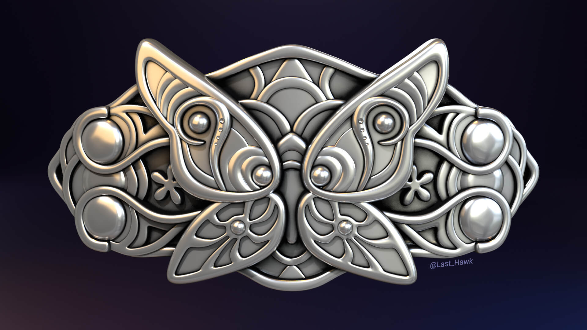 Fern Hair Clip Frieren - 3D Print Model by Last_Hawk