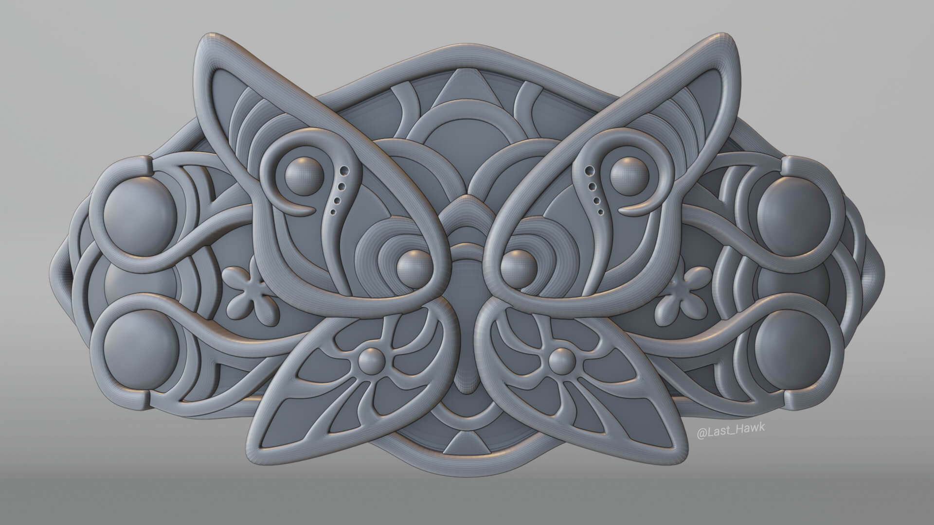 Fern Hair Clip Frieren - 3D Print Model by Last_Hawk