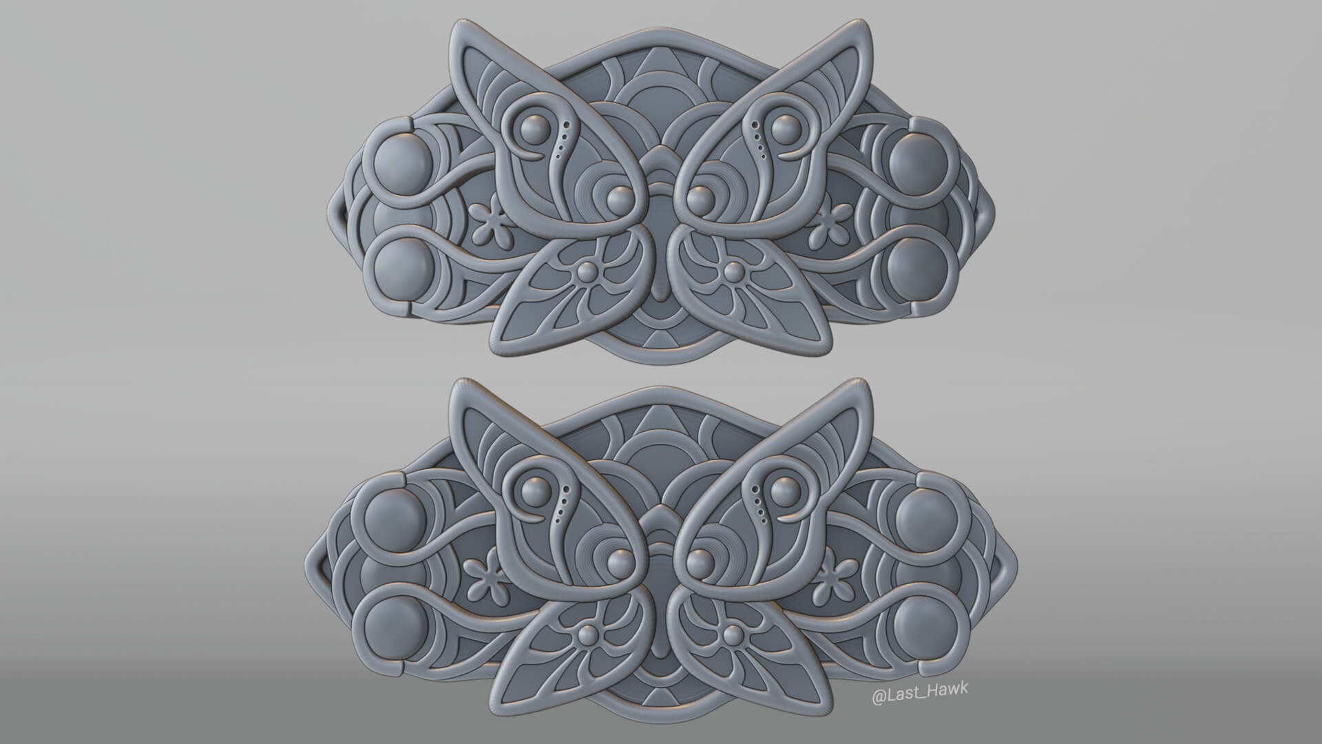 Fern Hair Clip Frieren - 3D Print Model by Last_Hawk