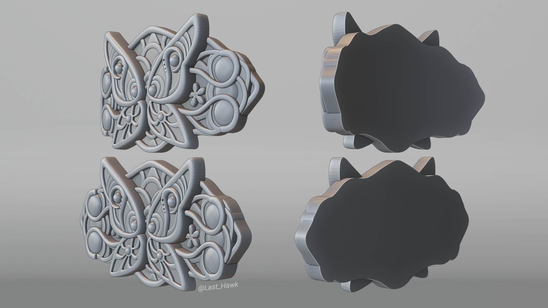 Fern Hair Clip Frieren - 3D Print Model by Last_Hawk