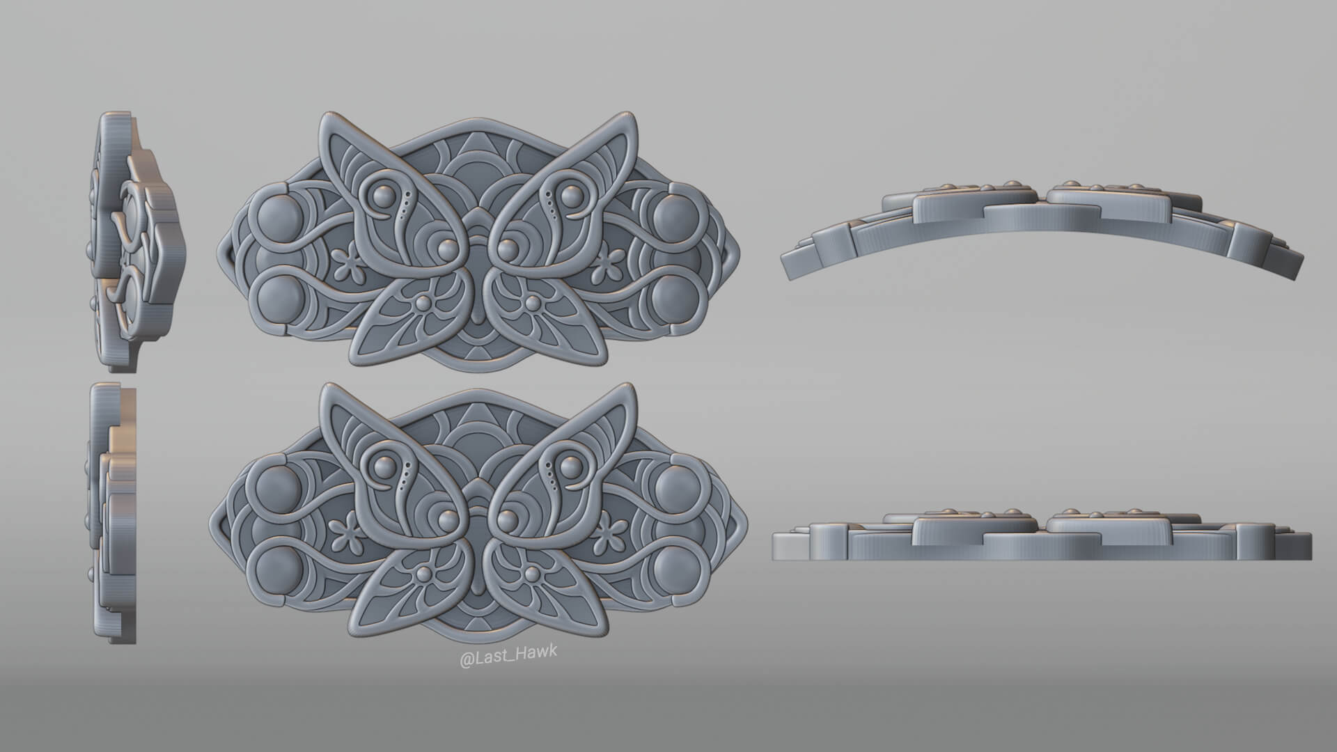 Fern Hair Clip Frieren - 3D Model by Last_Hawk