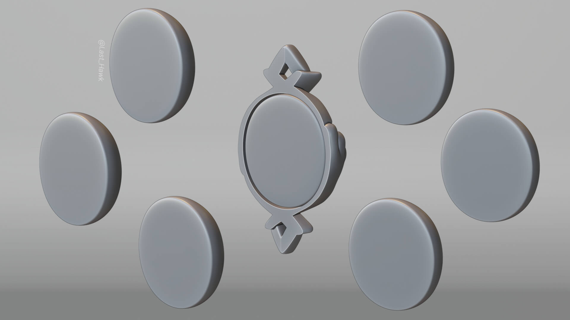 Fontaine Vision Eye of God Genshin Impact - 3D Model by Last_Hawk