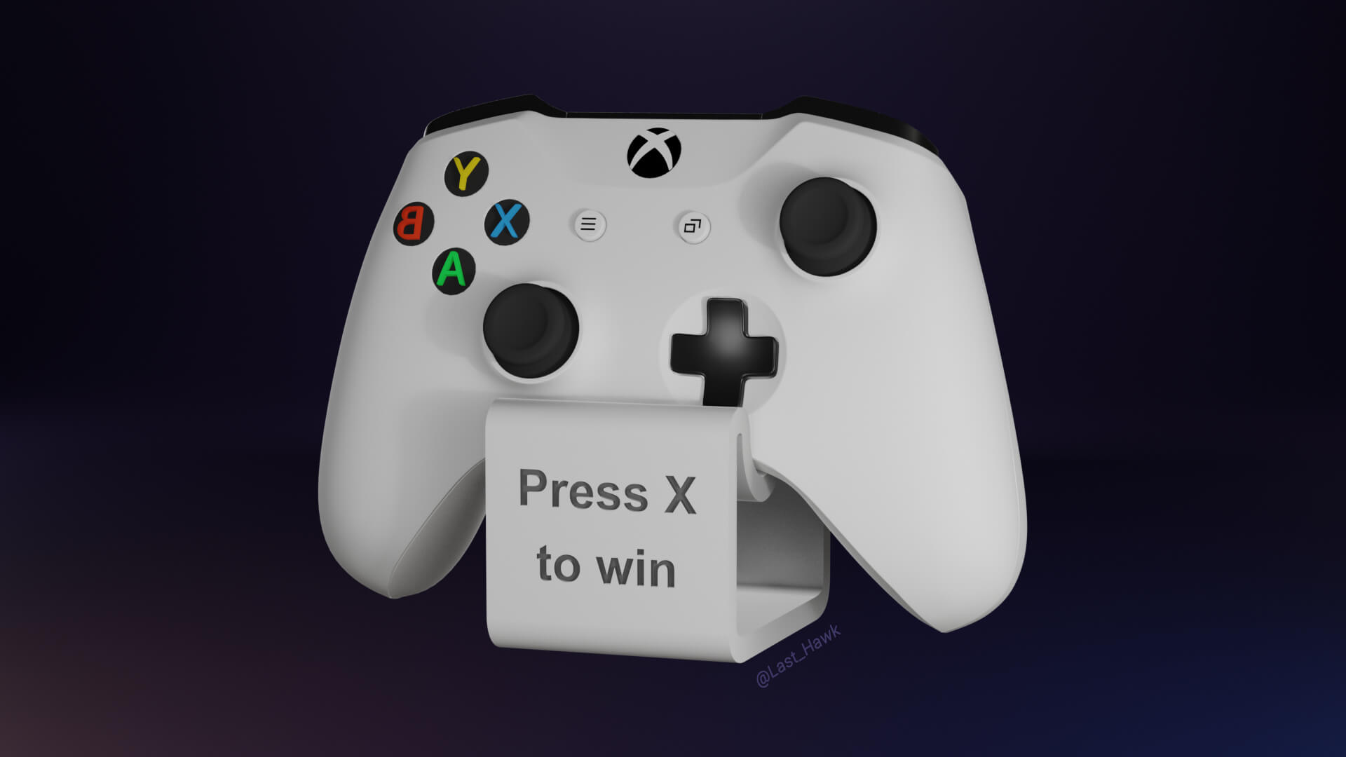 Gamepad Stand - Free 3D Model by Last_Hawk