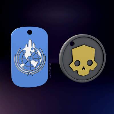 Helldivers Keychain - 3D Model by Last_Hawk