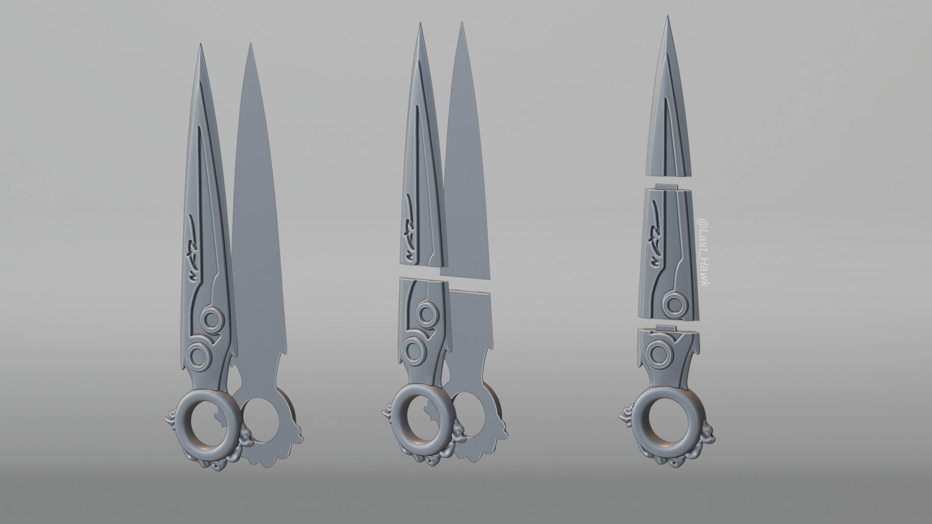 Kunai Warframe - 3D Print Model by Last_Hawk
