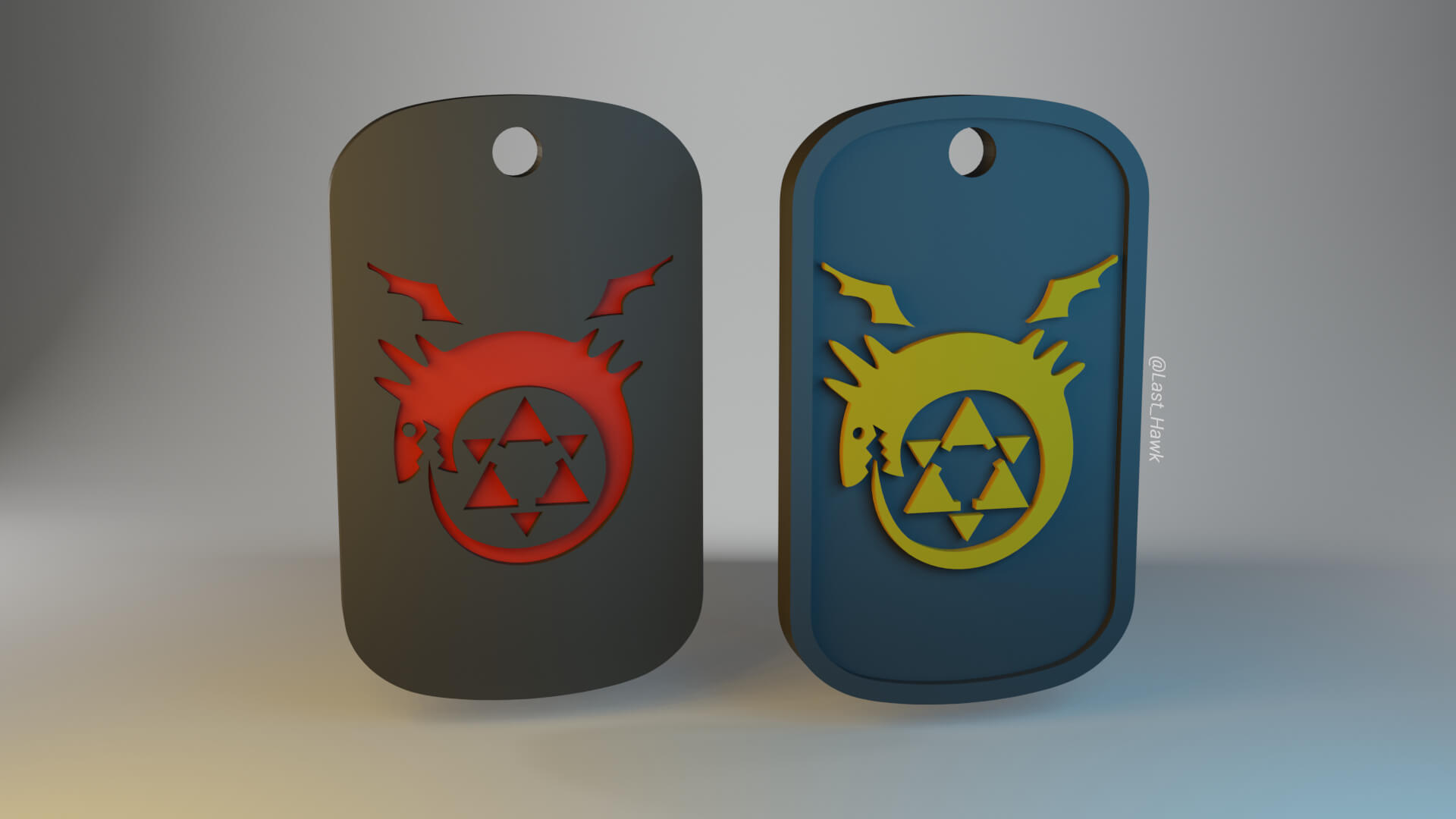 Ouroboros Dogtag Fullmetal Alchemist - Free 3D Print Model by Last_Hawk