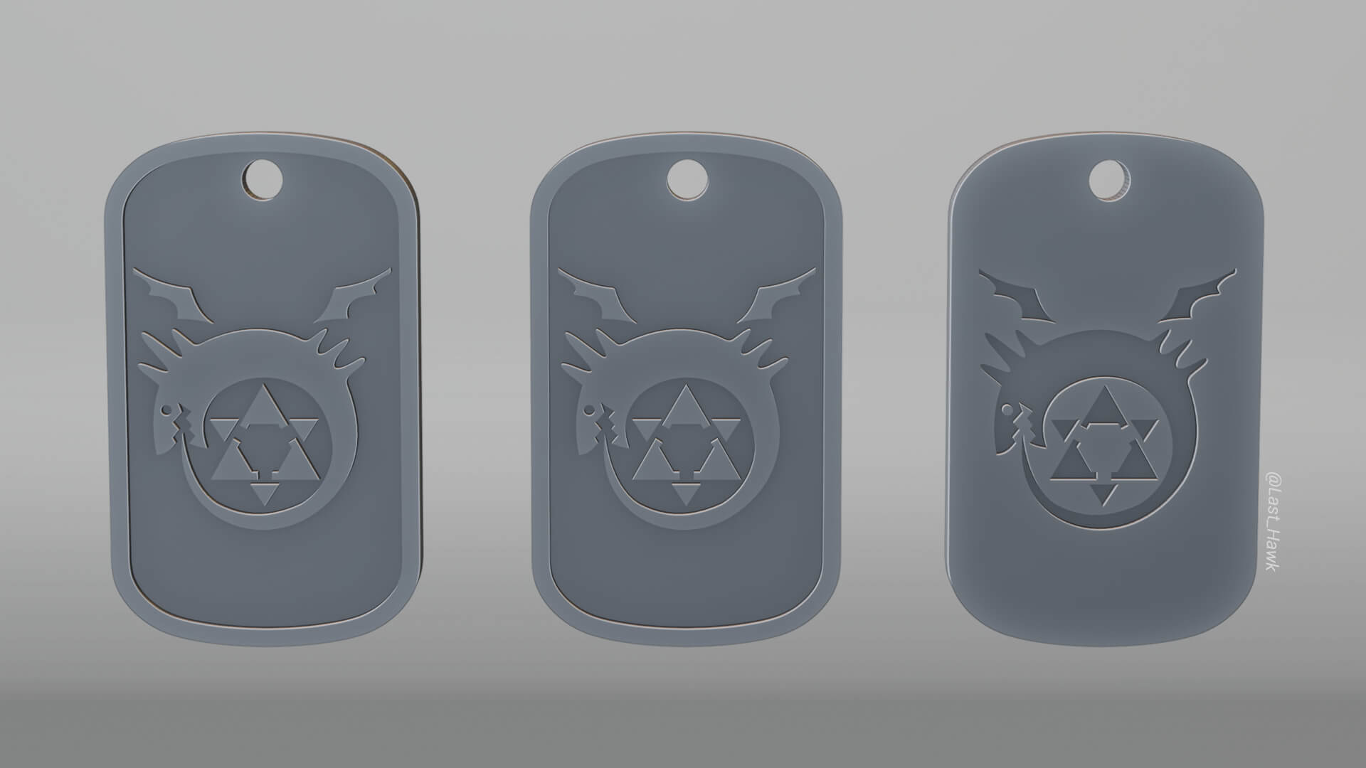 Ouroboros Dogtag Fullmetal Alchemist - Free 3D Print Model by Last_Hawk