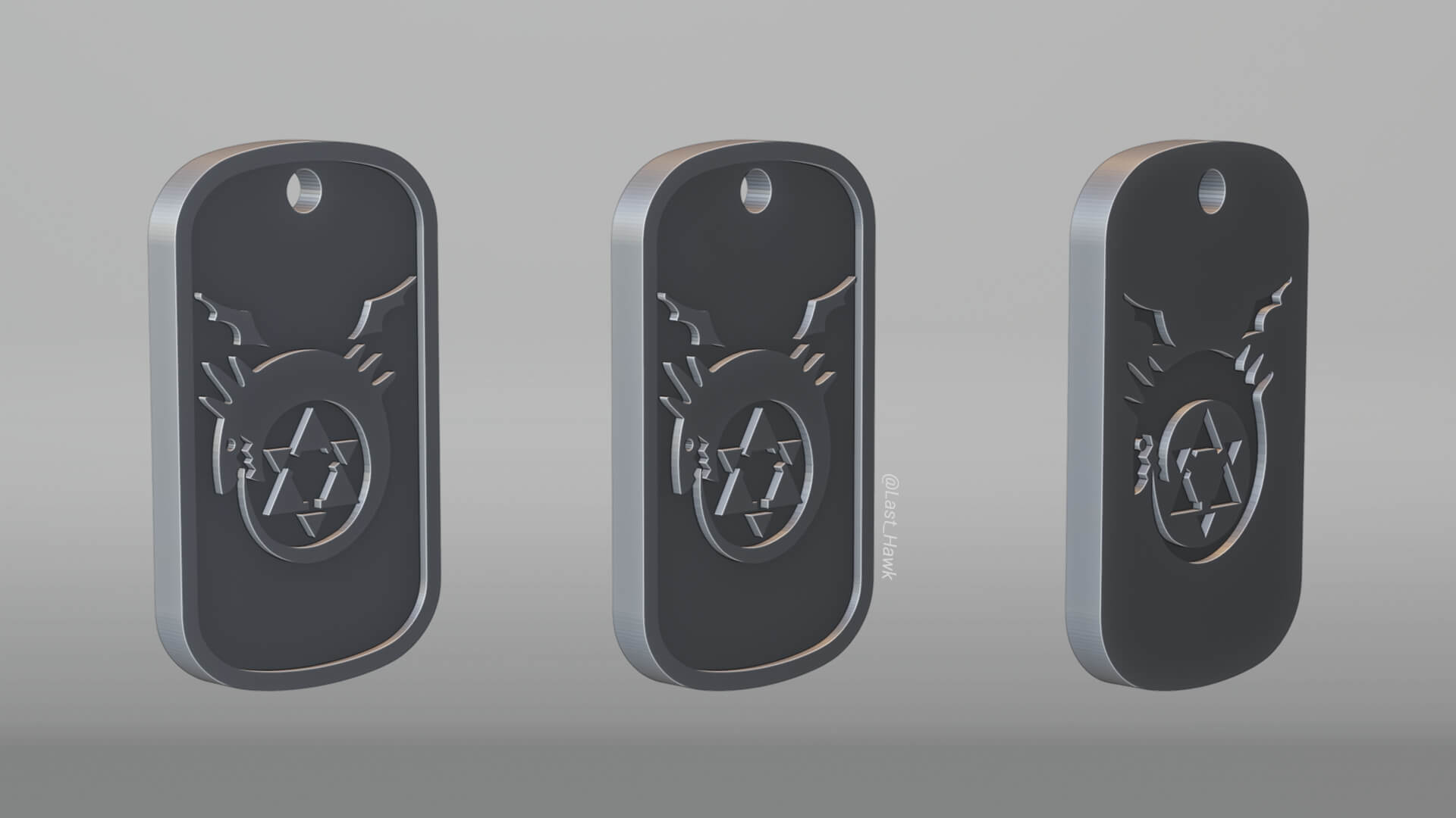 Ouroboros Dogtag Fullmetal Alchemist - Free 3D Print Model by Last_Hawk