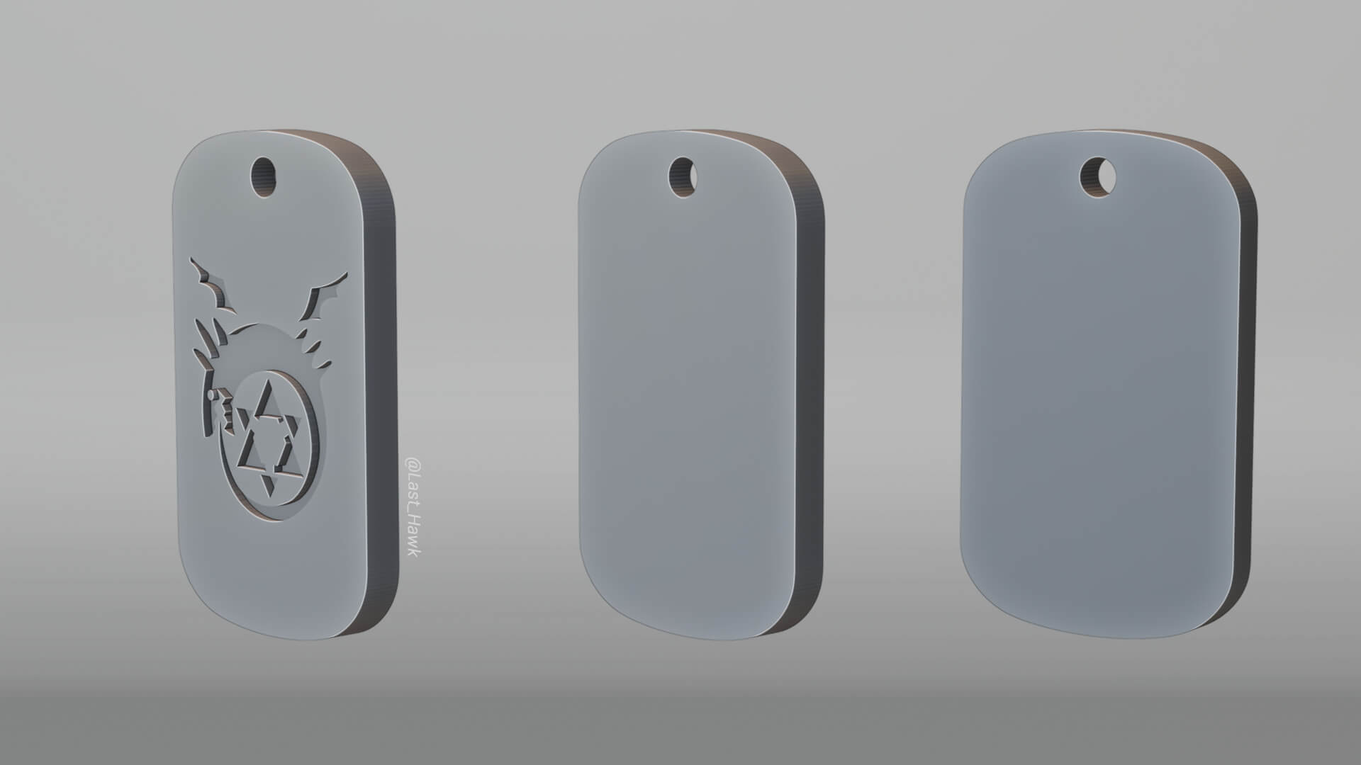 Ouroboros Dogtag Fullmetal Alchemist - Free 3D Print Model by Last_Hawk
