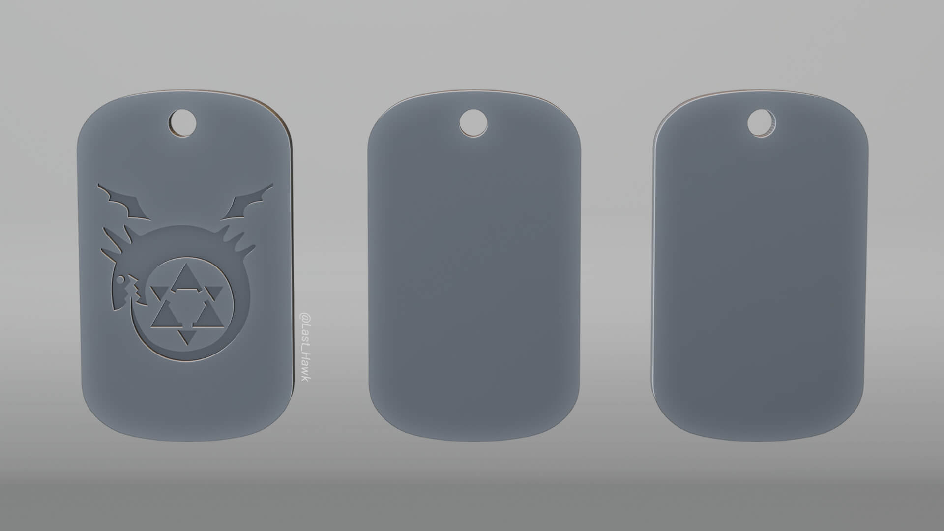 Ouroboros Dogtag Fullmetal Alchemist - Free 3D Print Model by Last_Hawk