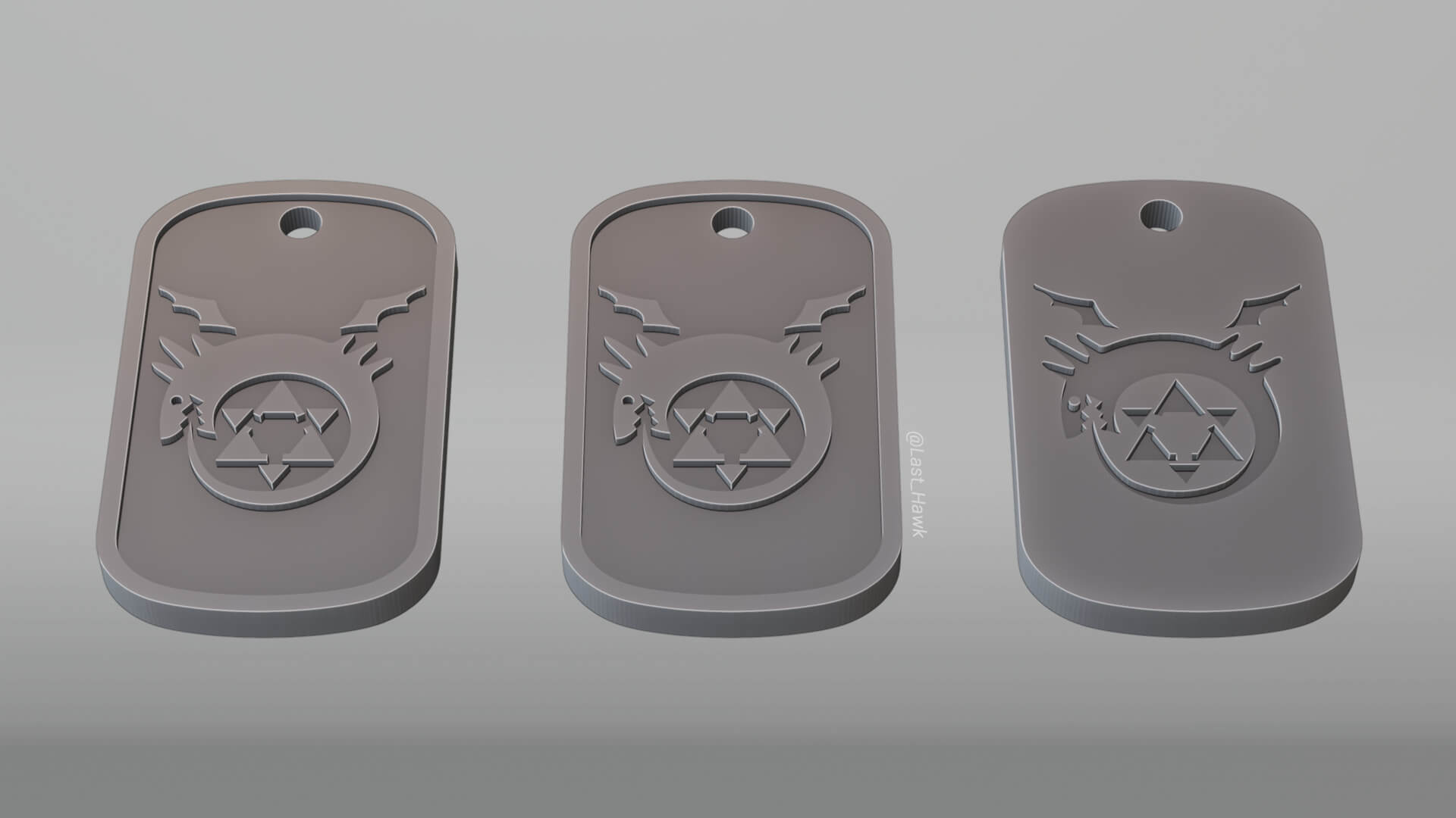 Ouroboros Dogtag Fullmetal Alchemist - Free 3D Print Model by Last_Hawk