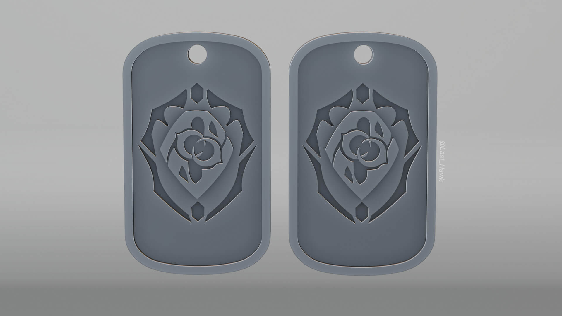 Preservation Dogtag Honkai Star Rail - 3D Model by Last_Hawk