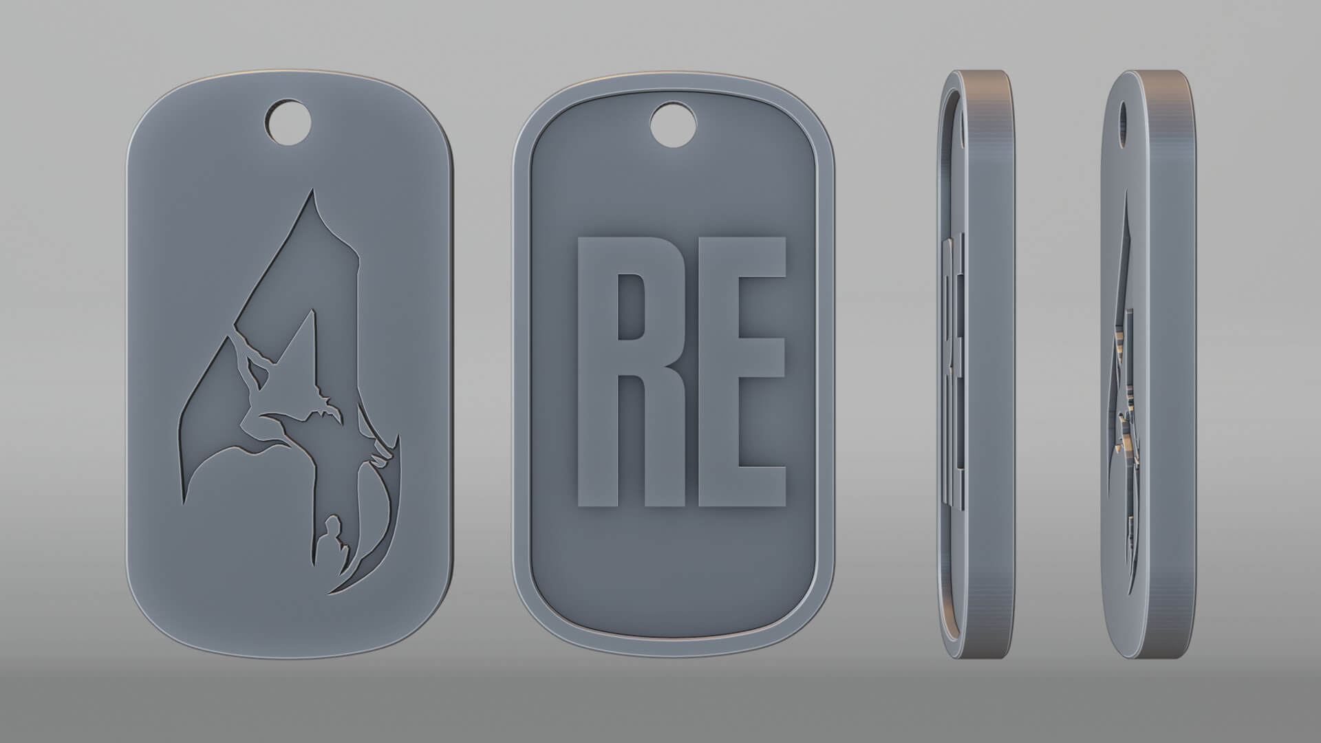 Resident Evil 4 Remake Dogtag - 3D Model by Last_Hawk