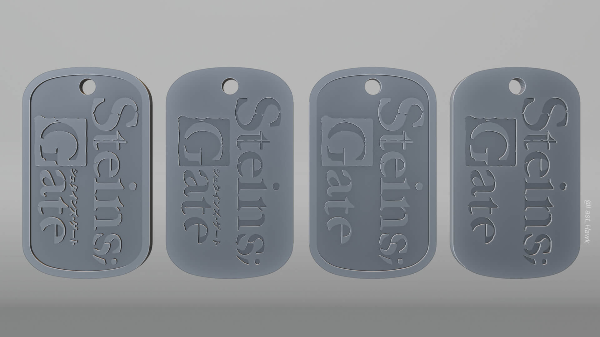 Steins Gate Keychain - Free 3D Print Model by Last_Hawk