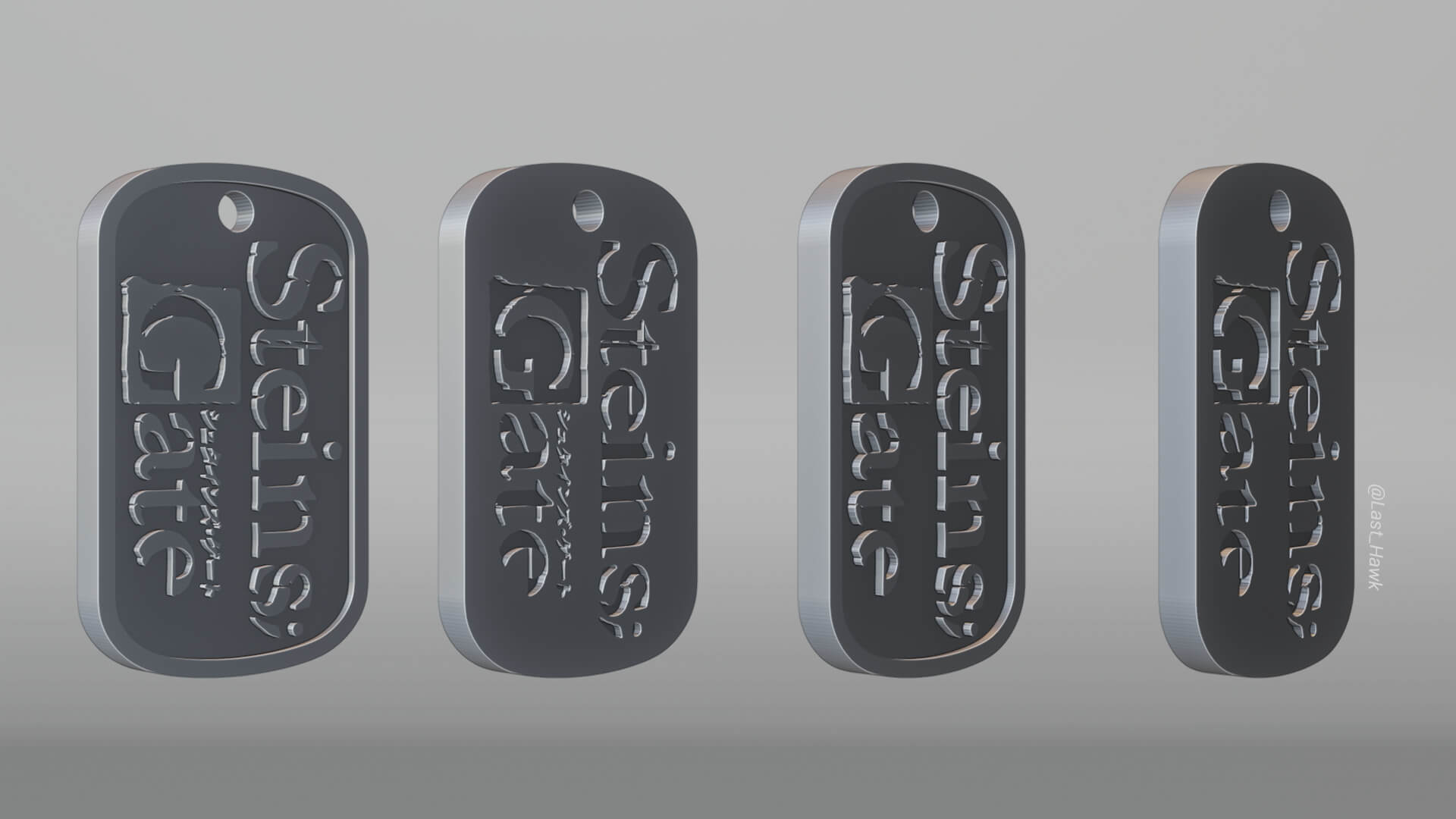 Steins Gate Keychain - Free 3D Print Model by Last_Hawk