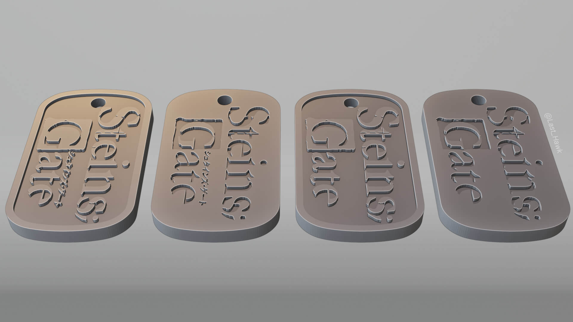 Steins Gate Keychain - Free 3D Print Model by Last_Hawk