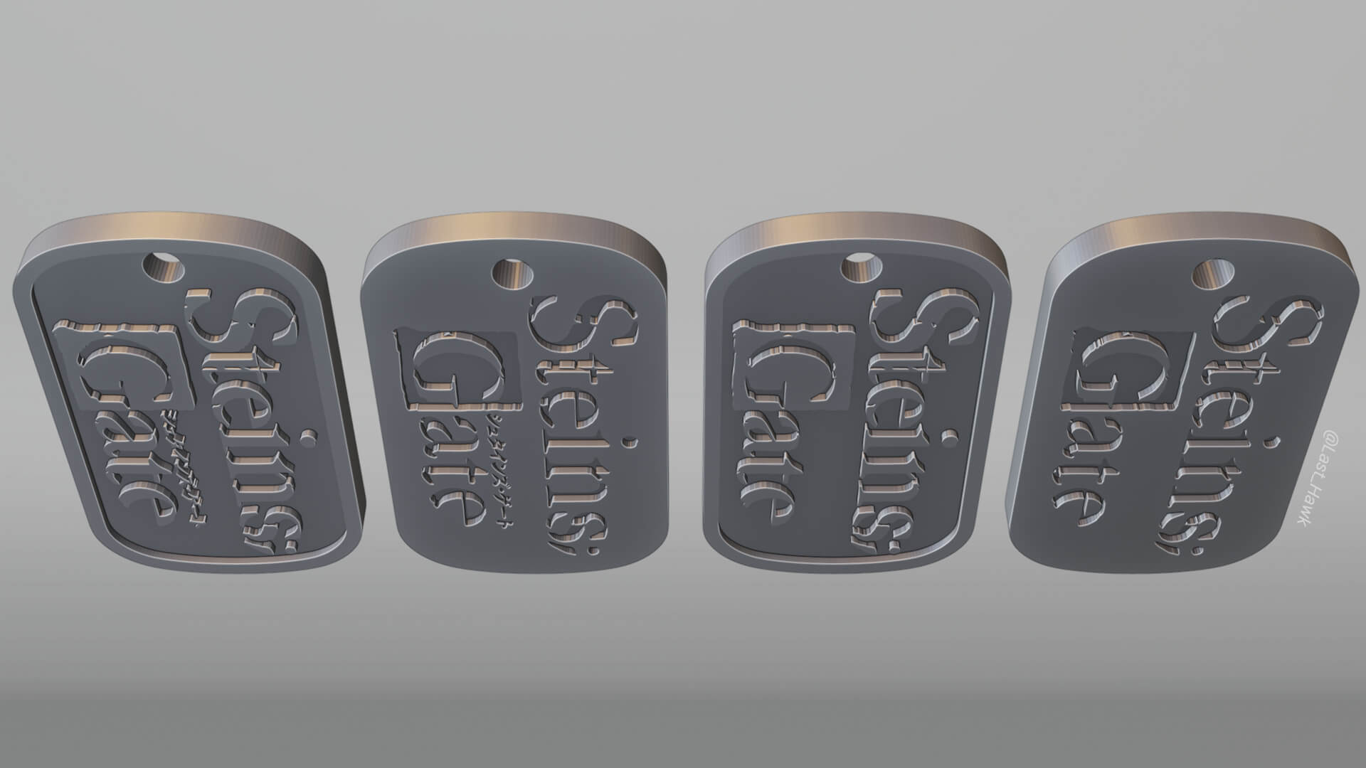 Steins Gate Keychain - Free 3D Print Model by Last_Hawk