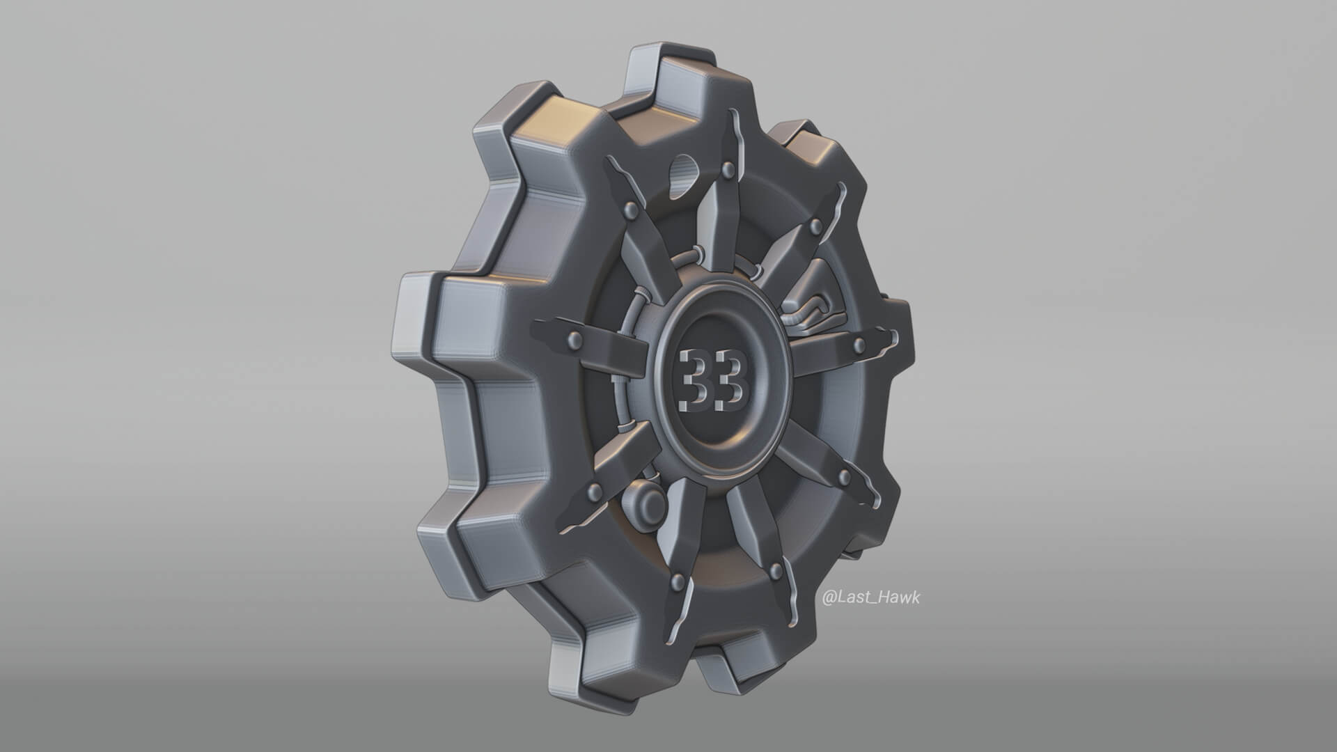 Vault Keychain - 3D Print Model by Last_Hawk