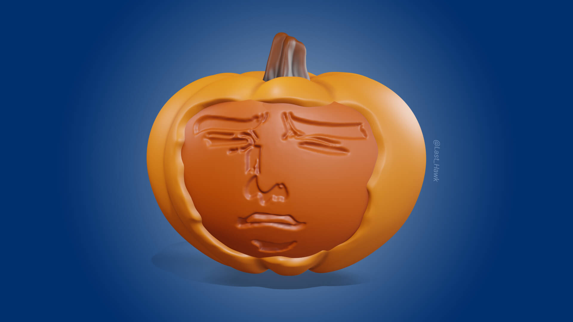 Yaranaika Pumpkin for Halloween - 3D Model by Last_Hawk