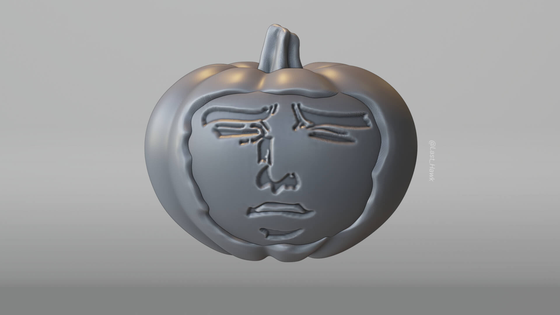 Yaranaika Pumpkin for Halloween - 3D Model by Last_Hawk