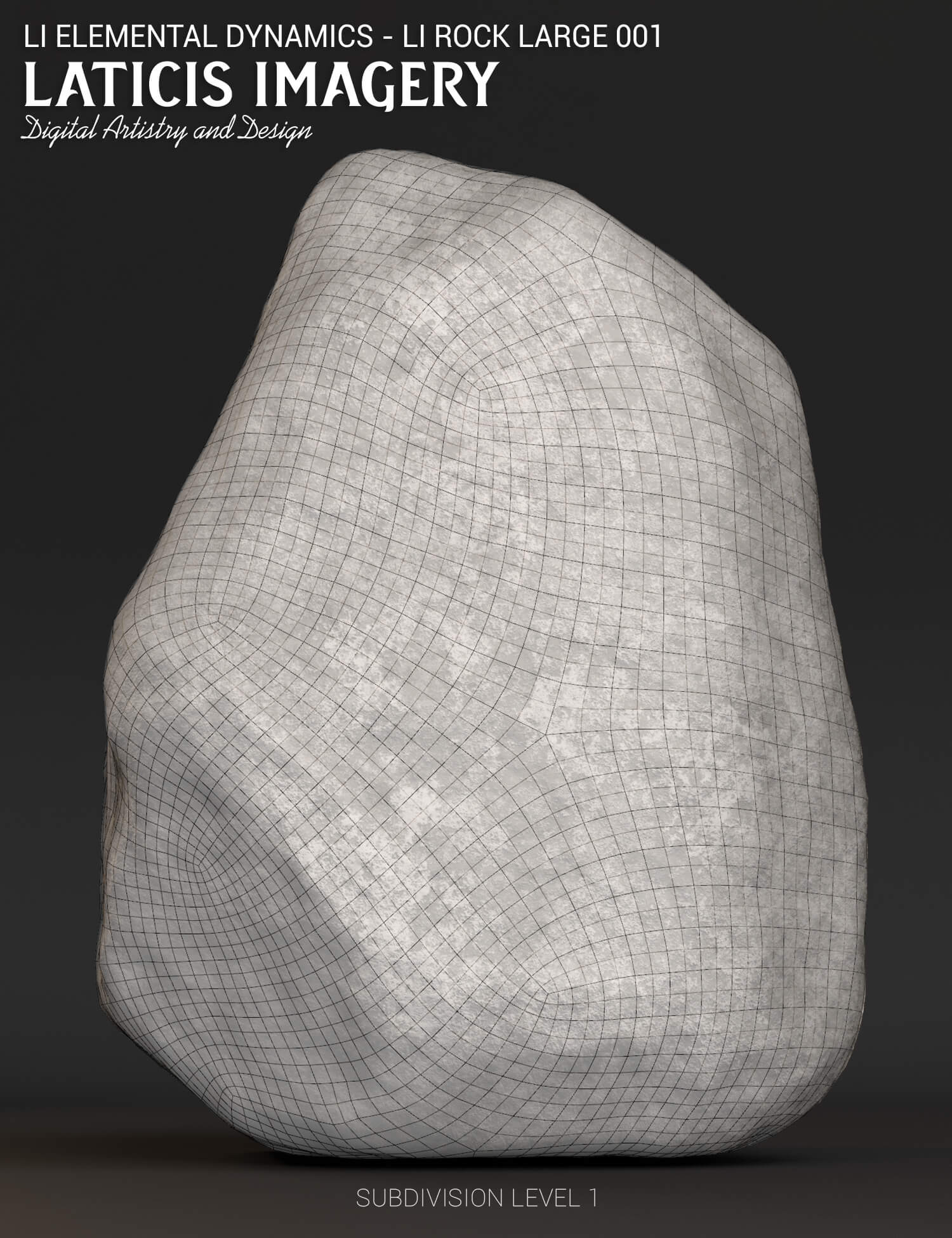 Li Elemental Dynamics - Li Rock Large 001 Free Daz Content by Laticis