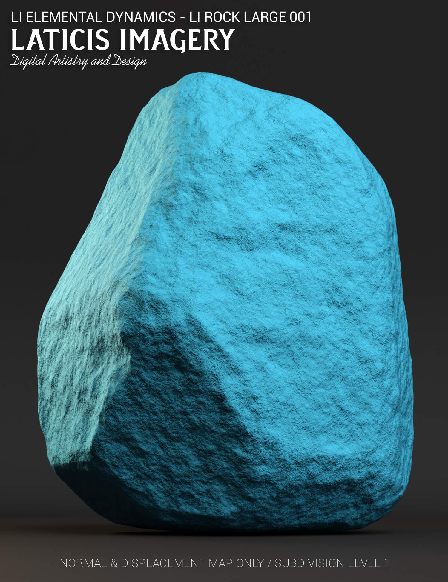 Li Elemental Dynamics - Li Rock Large 001 Free Daz Content by Laticis