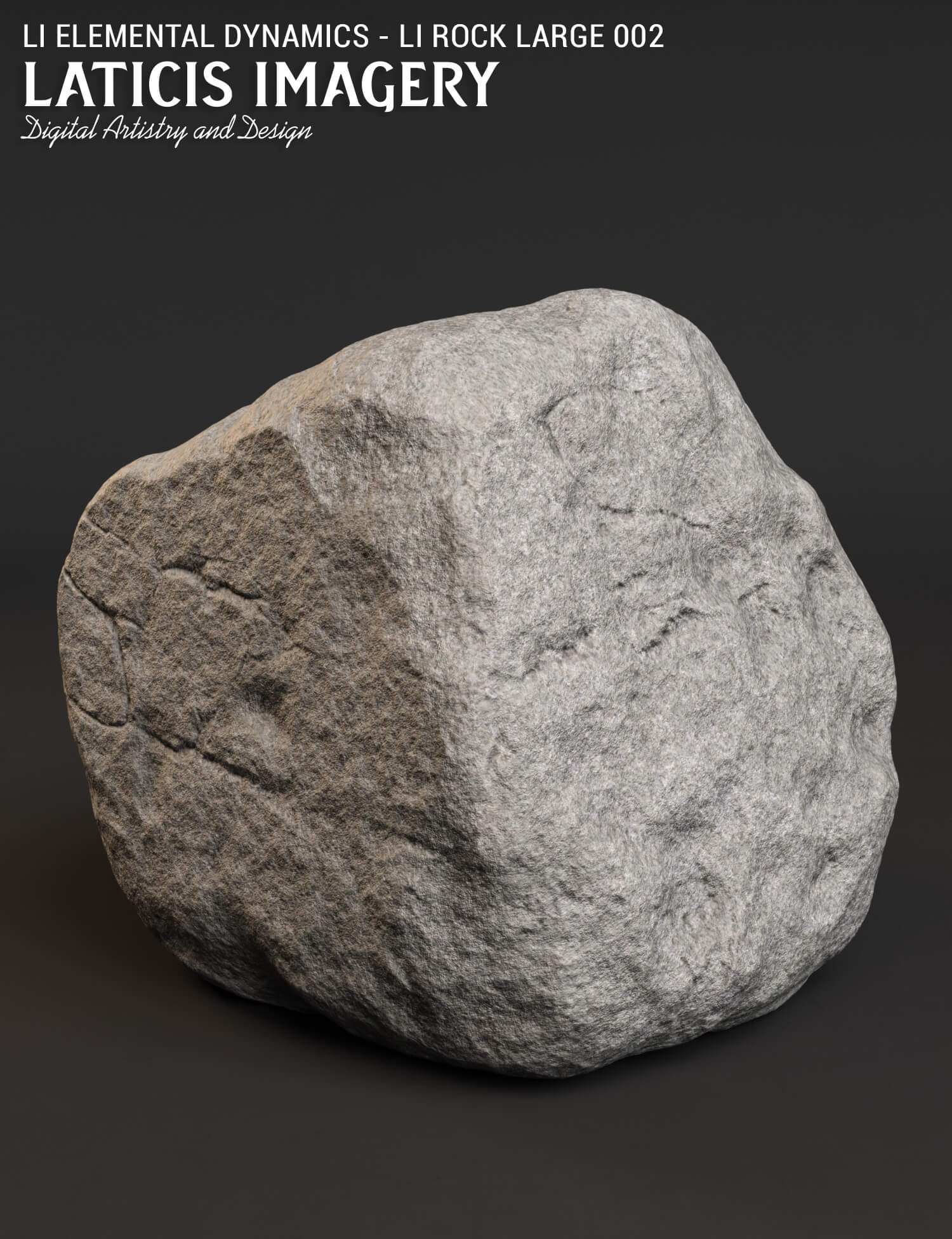 Li Elemental Dynamics - Li Rock Large 002 Free Daz Content by Laticis