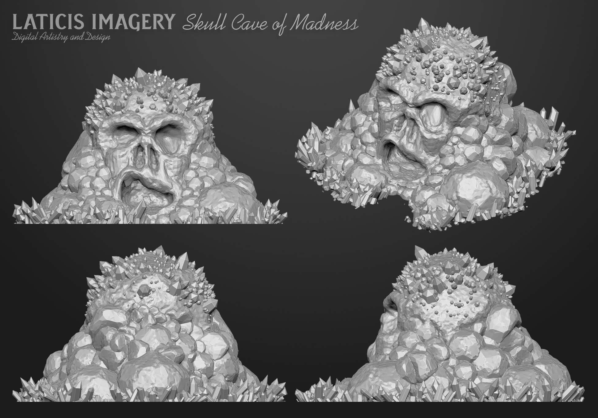 Li Skull Cave of Madness - Free 3D Model by Laticis