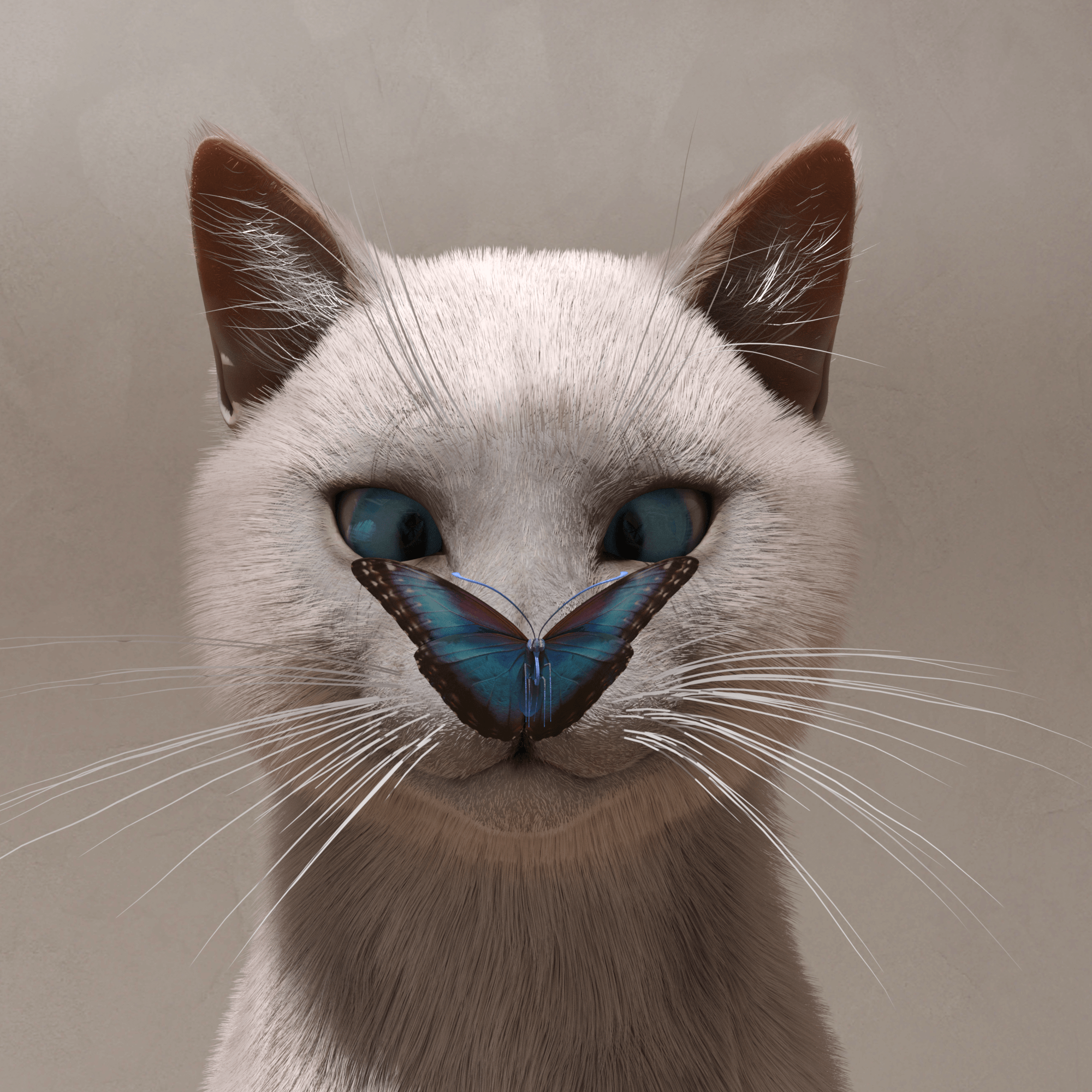 Butterfly 3D Render, Digital Art by Lawrence Jamieson