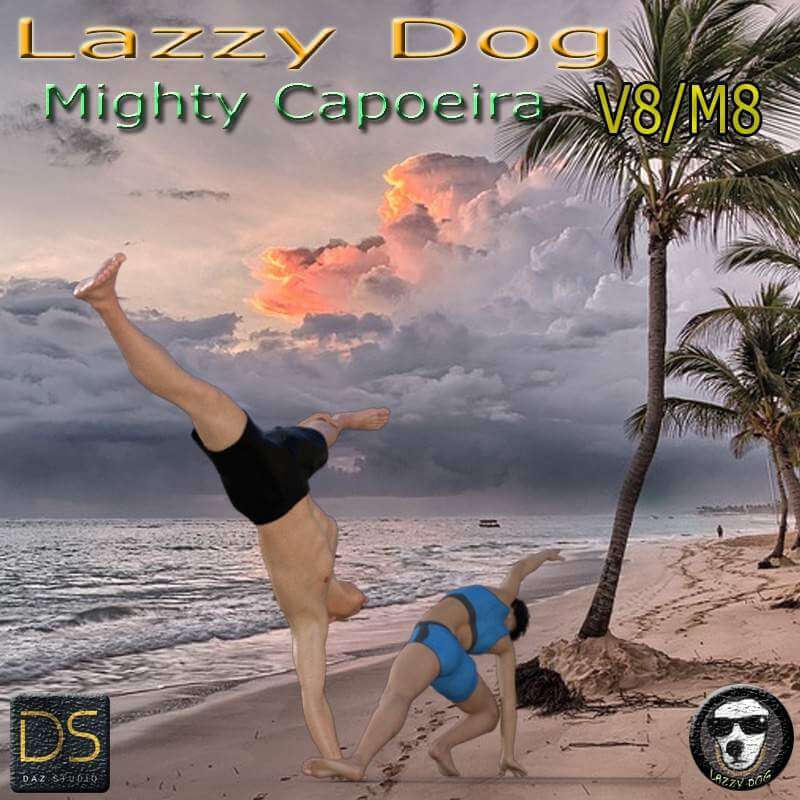 Mighty Capoeira Pose Pack - Daz Content by LazzyDog