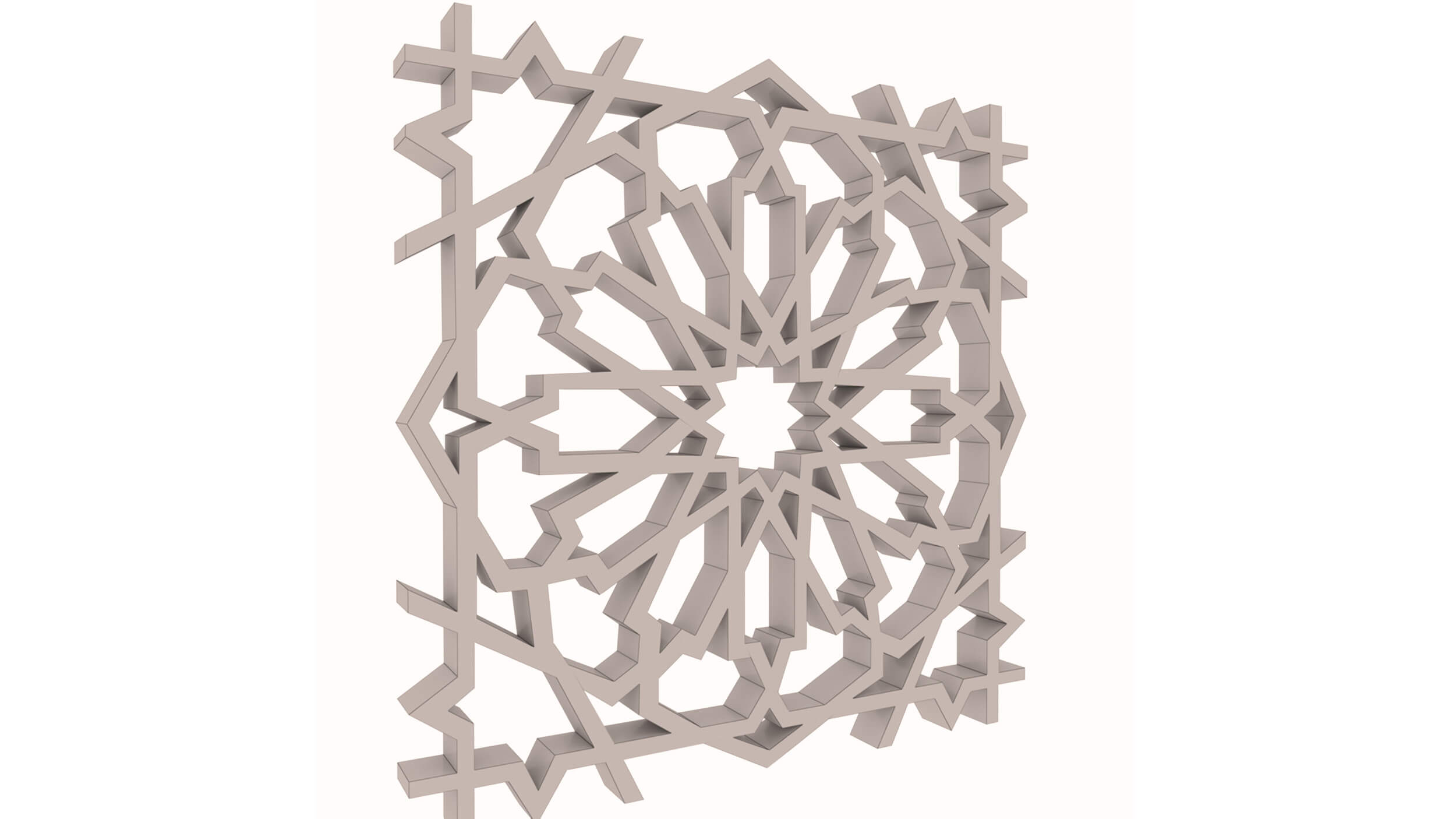 Moroccan Islamic Pattern Stl 3D Print Model by LBDesigner