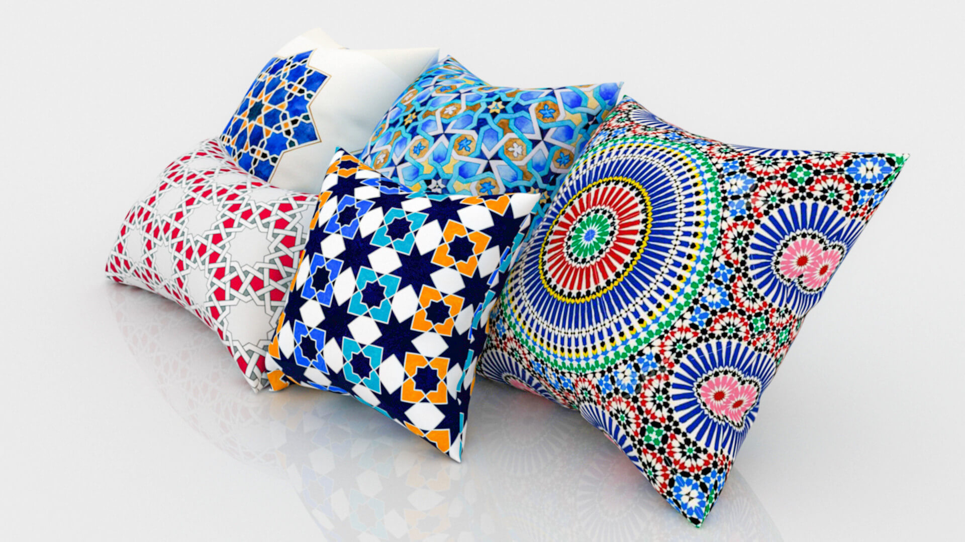 Moroccan Cushion 3D Model by LBDesigner