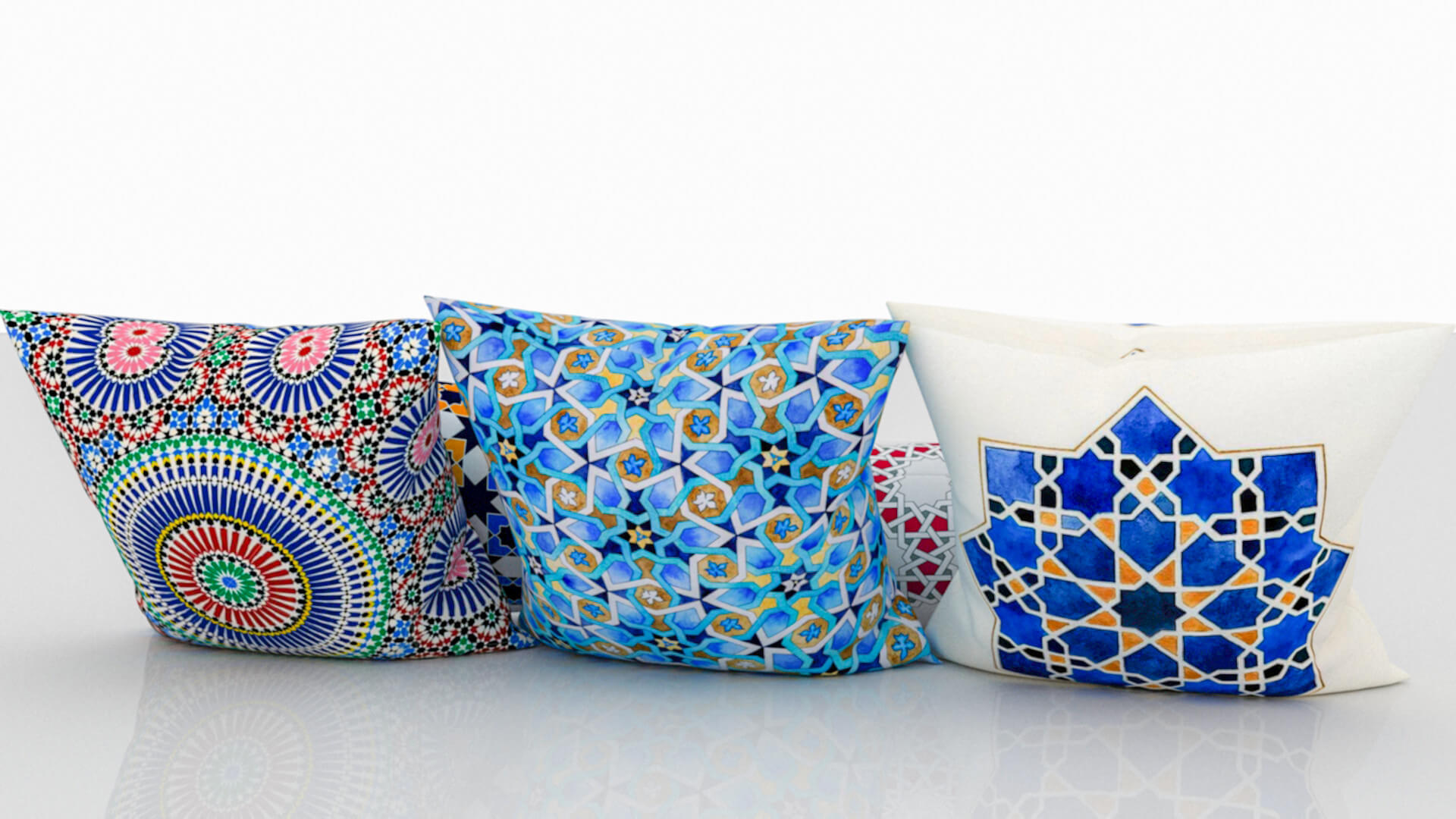 Moroccan Cushion 3D Model by LBDesigner