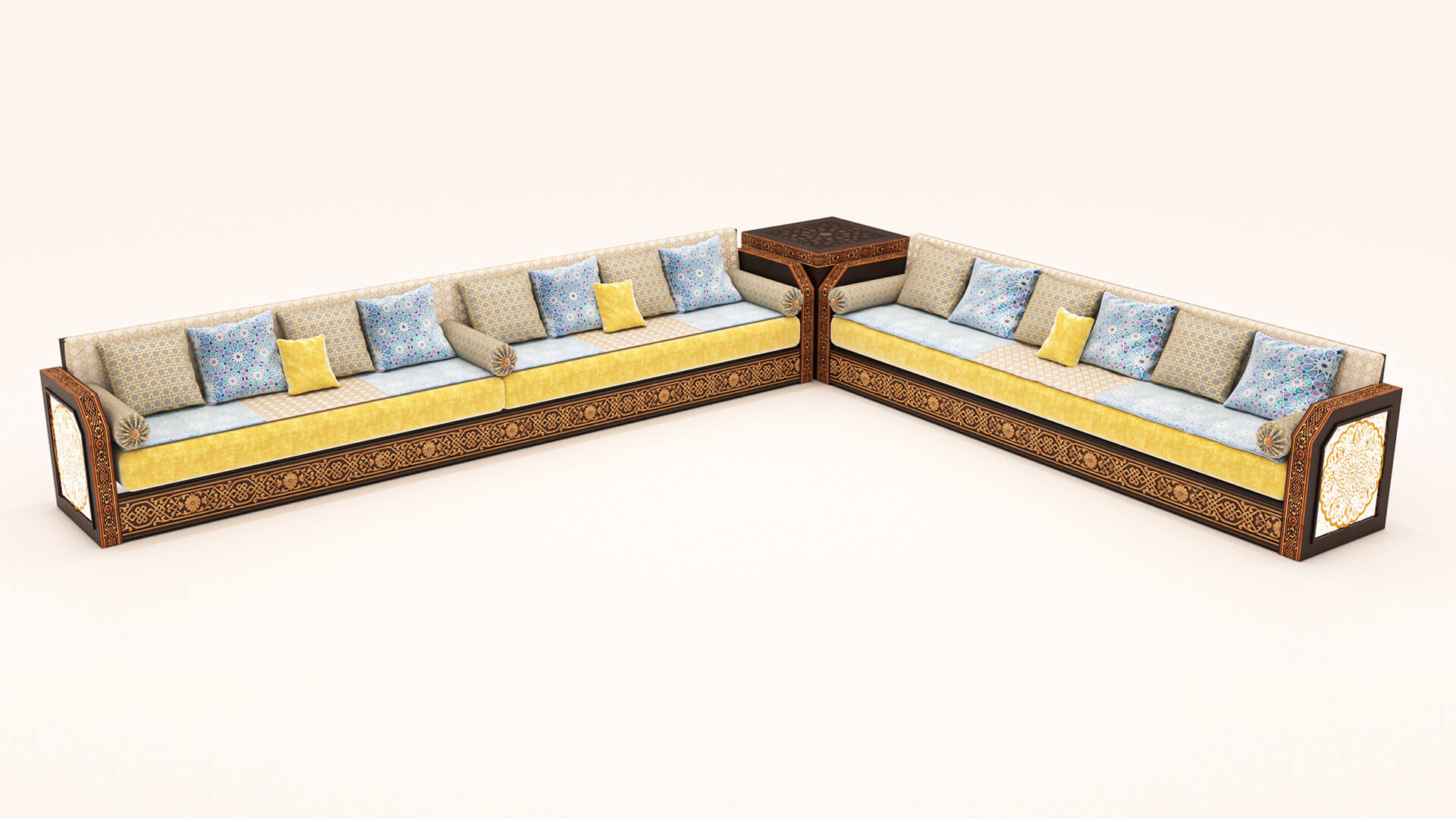 Moroccan Sofa 3D Model by LBDesigner