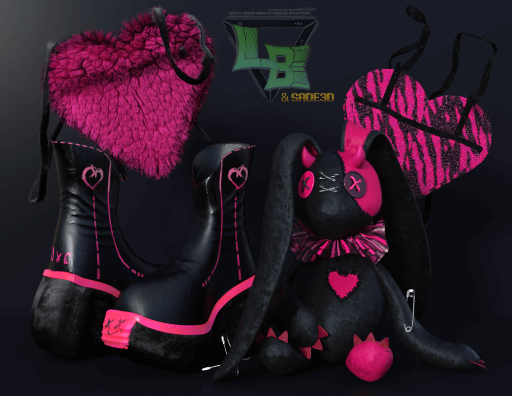 Neon Devil 2.0 3D Render, Digital Art by LchBch