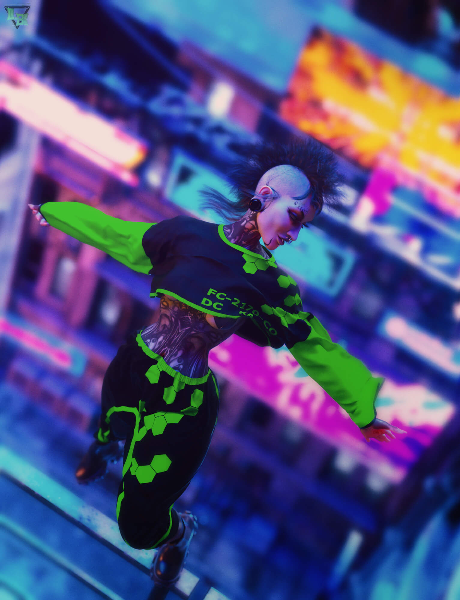 play chicken 3D Render, Digital Art by LchBch