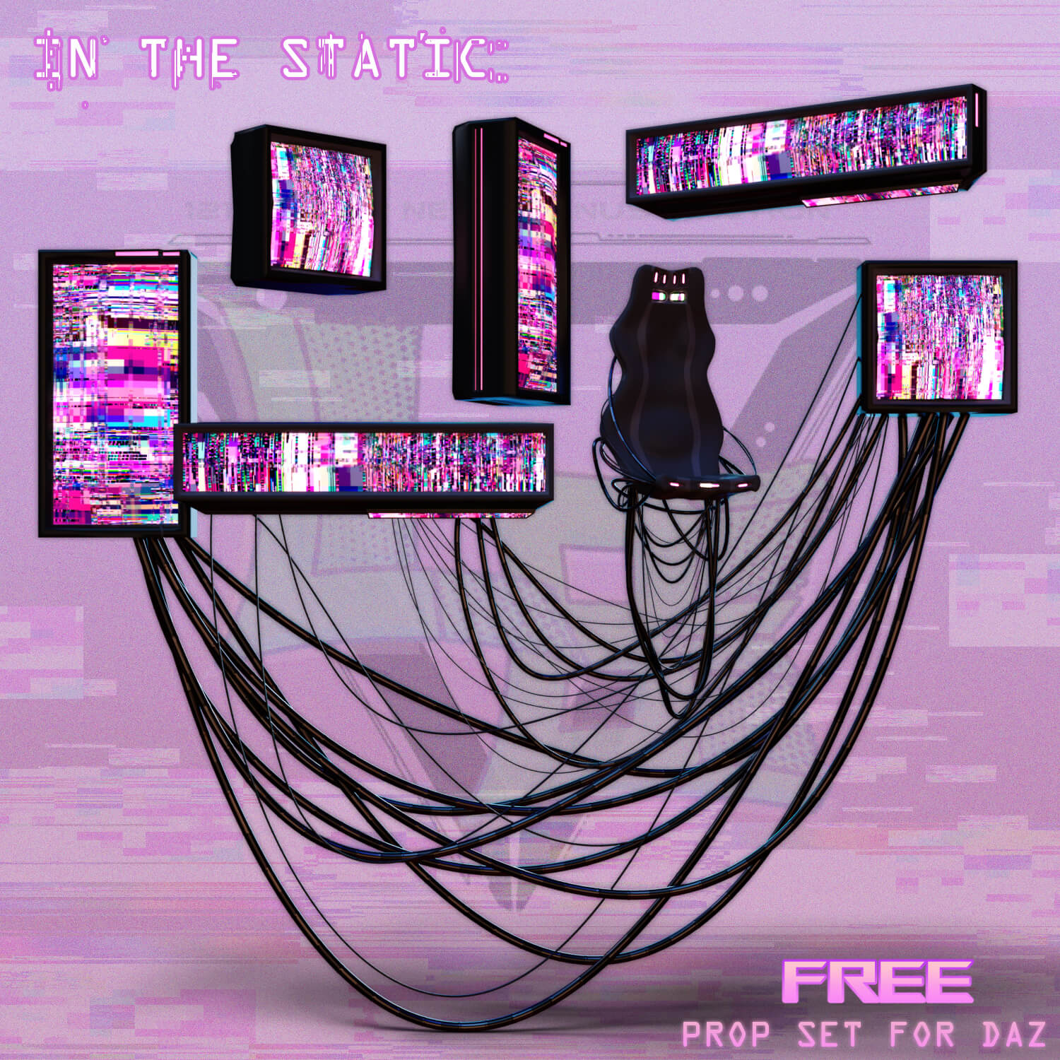 In The Static - Prop Set Free Daz Content by LchBch