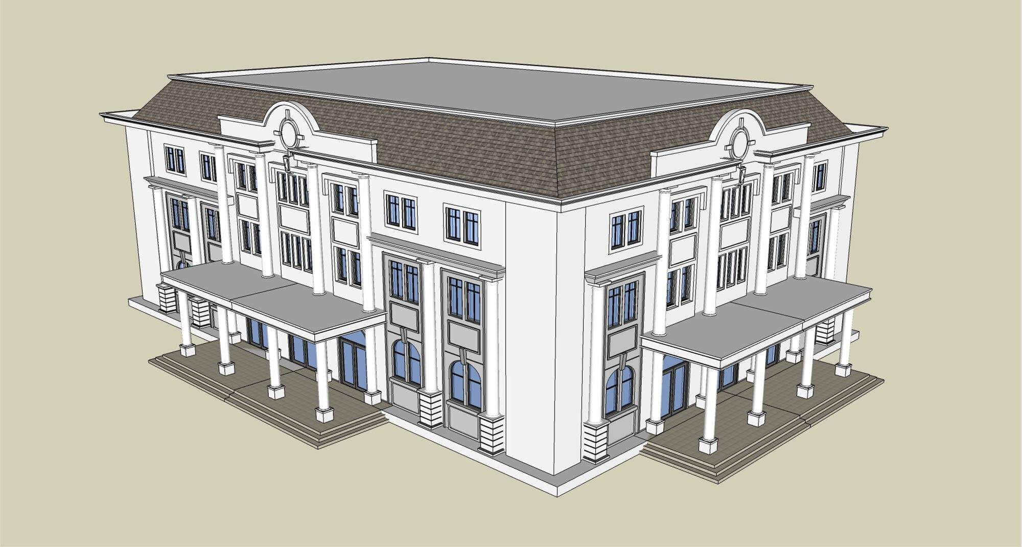 Library - 3D Model by Le Minh Thu