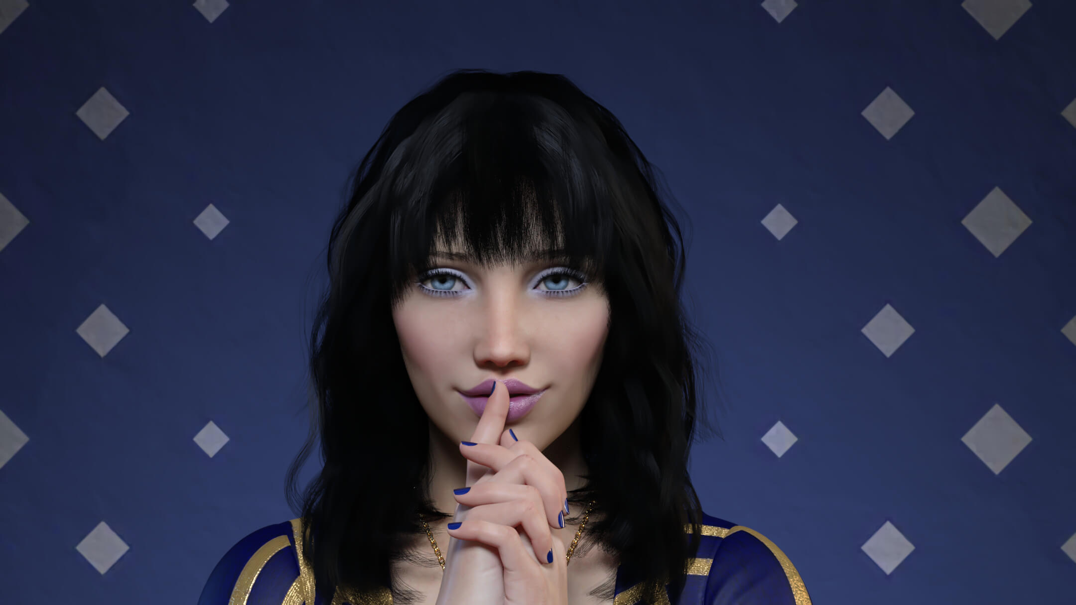 Jessica 3D Render, Digital Art by Leeduva