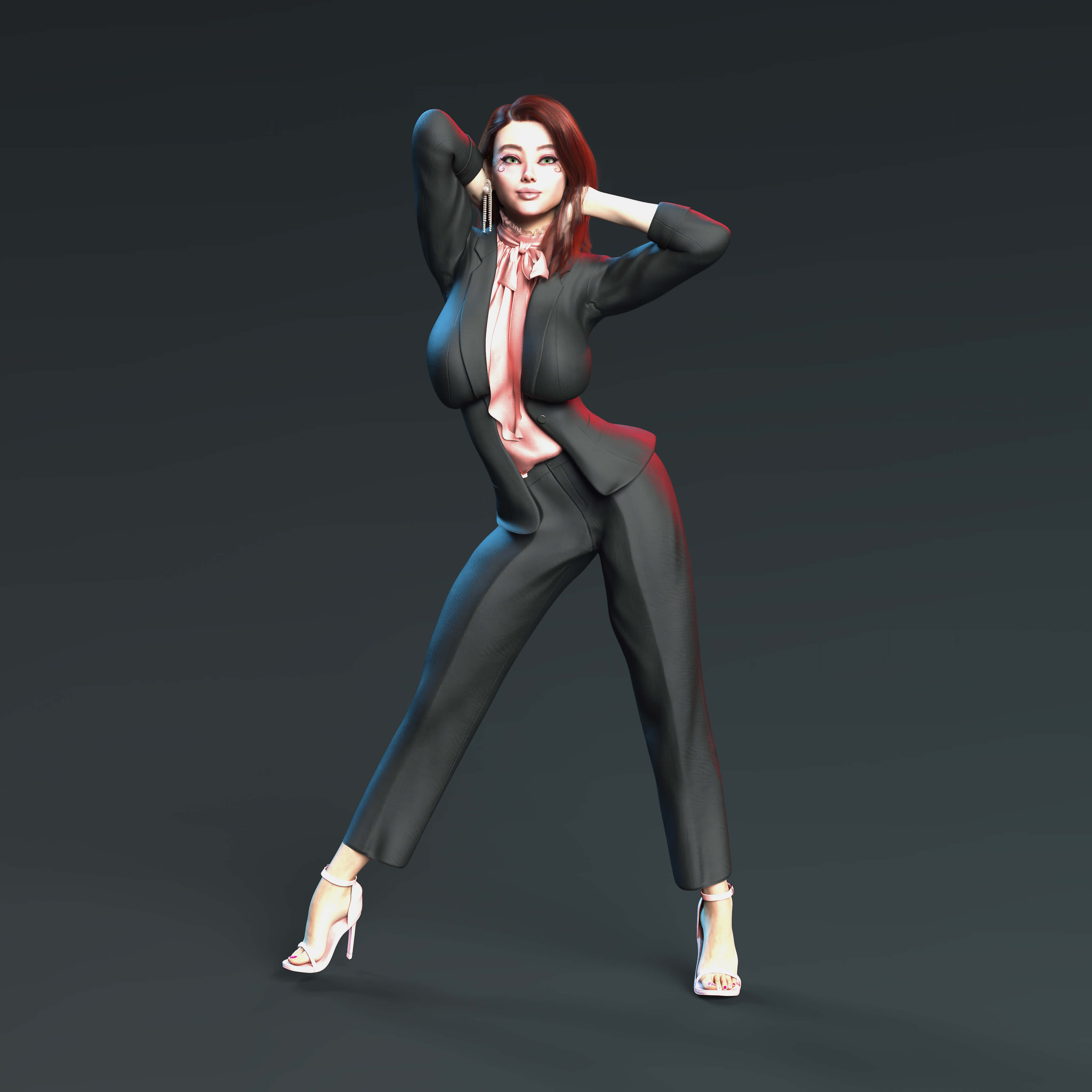 Sharon 3D Render, Digital Art by Leeduva