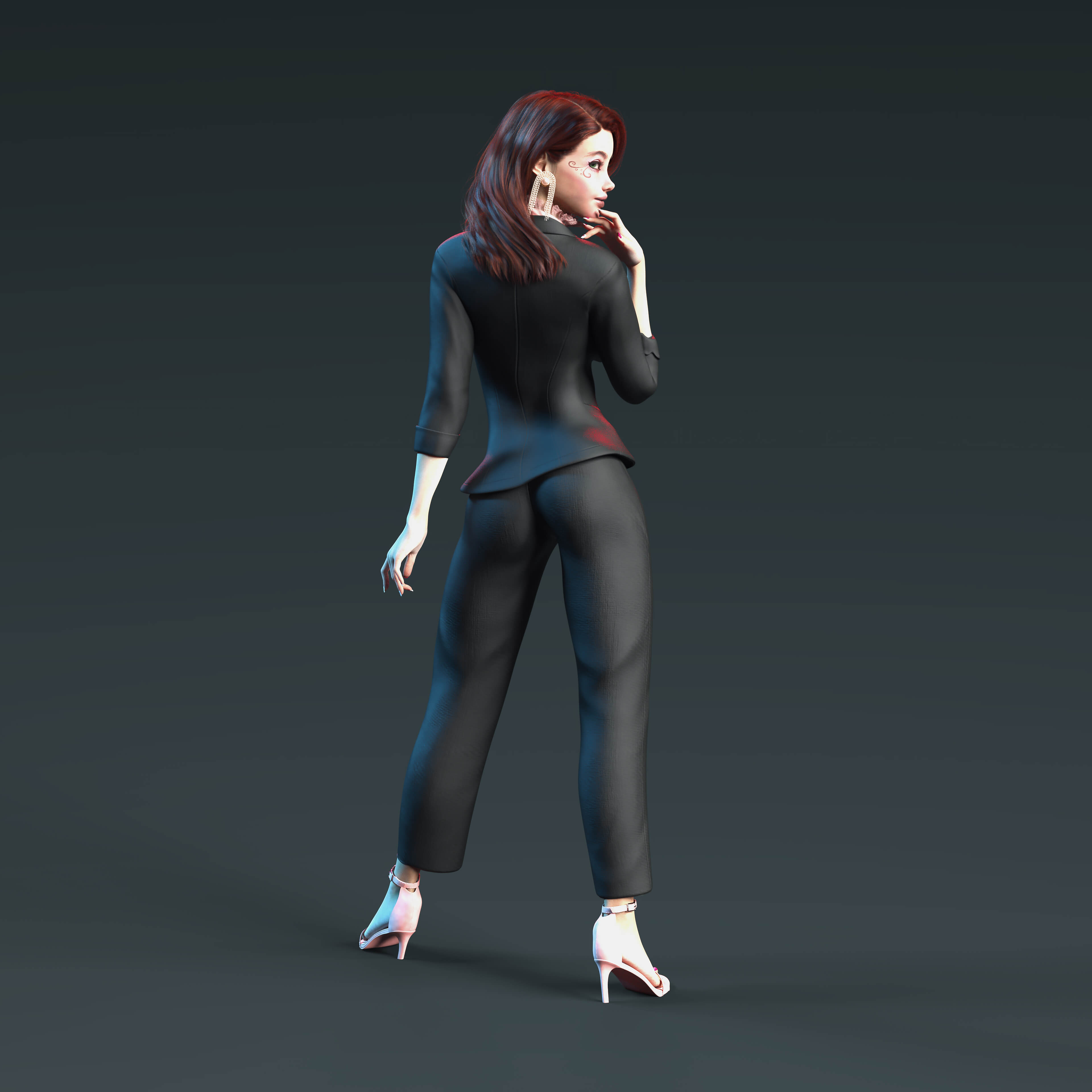 Sharon 3D Render, Digital Art by Leeduva