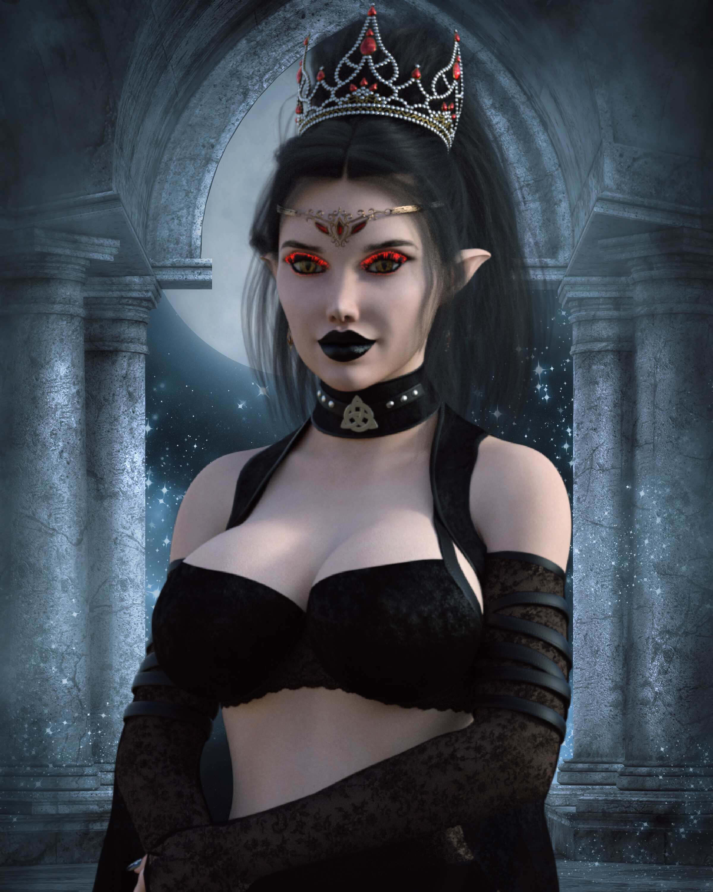 Telma The Vampire 3D Render, Digital Art by Leeduva