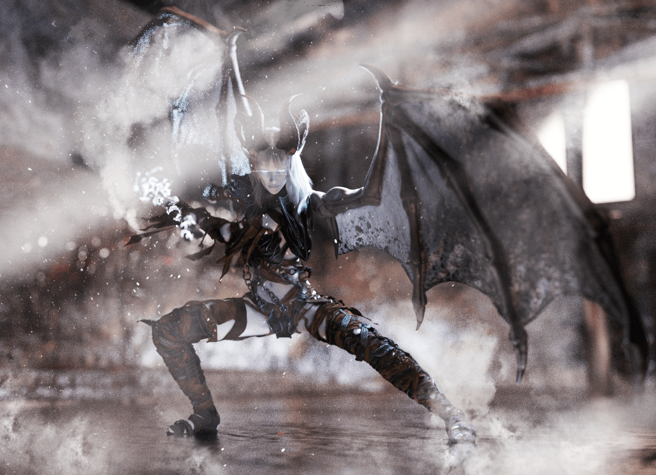 Diablo 3D Render, Digital Art by leeleesss