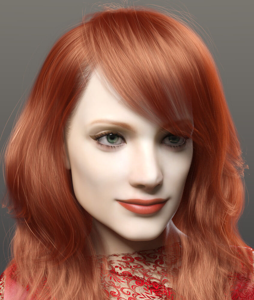 Jessica Chastain for Genesis 8 Female - Daz Content by leeleesss