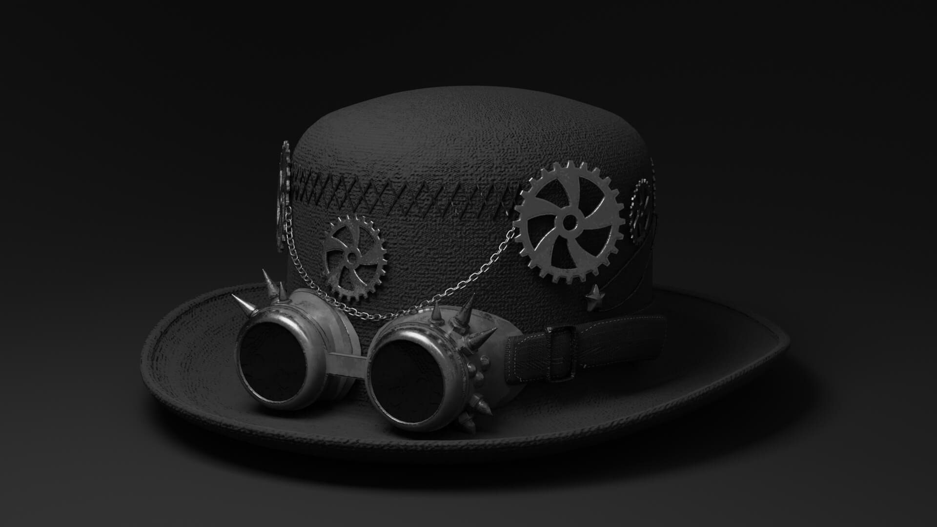 Hat Steam Punk Style - 3D Model by legitperspective