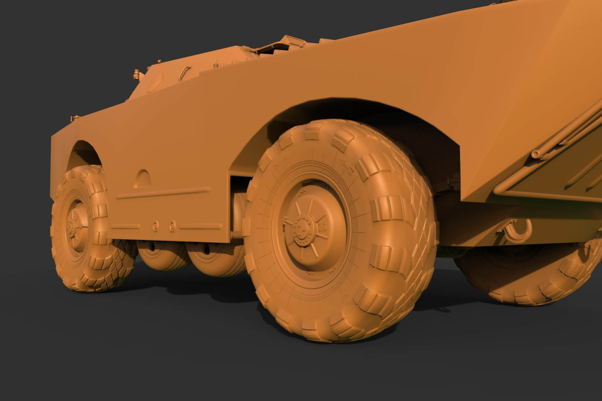 Brdm-1 3D Model by lemon4ik