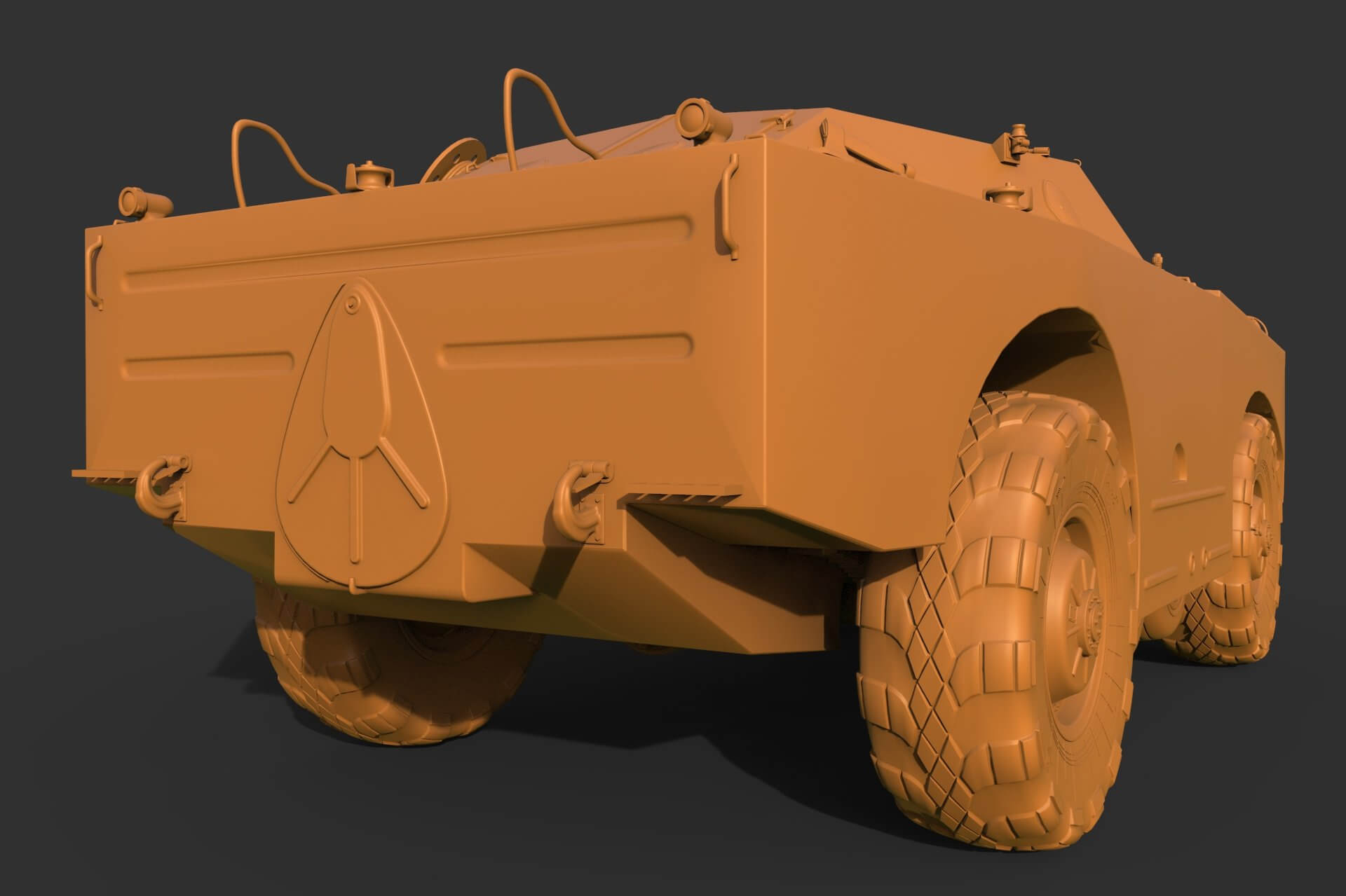 Brdm-1 3D Model by lemon4ik