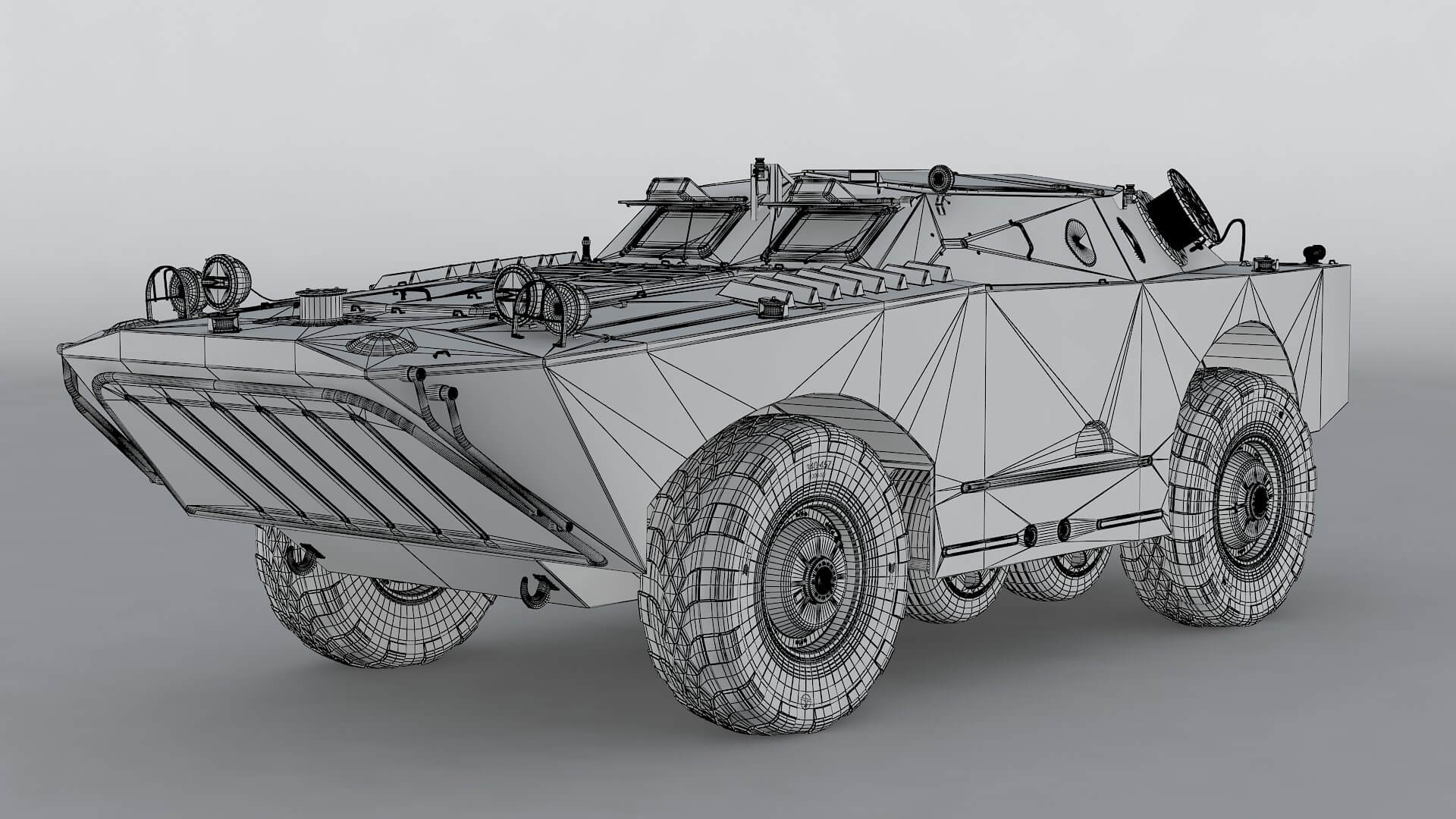 Brdm-1 3D Model by lemon4ik