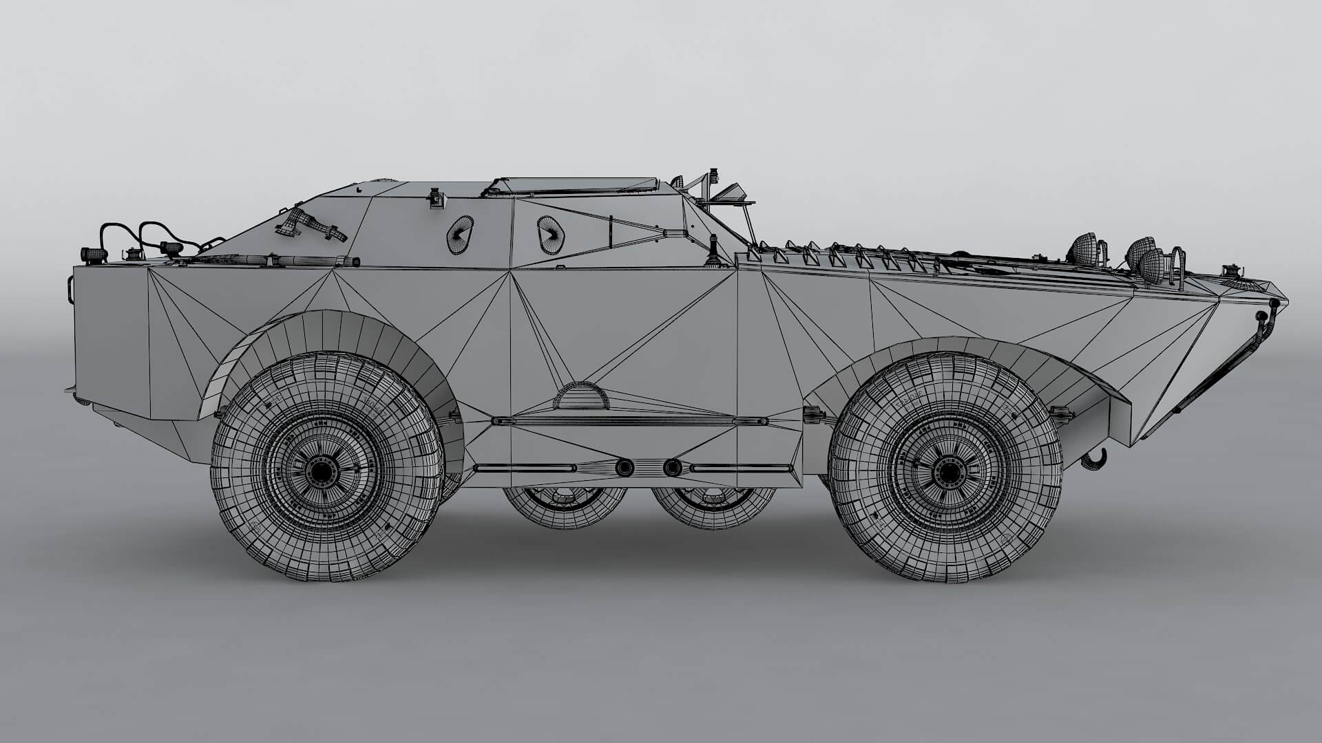 Brdm-1 3D Model by lemon4ik